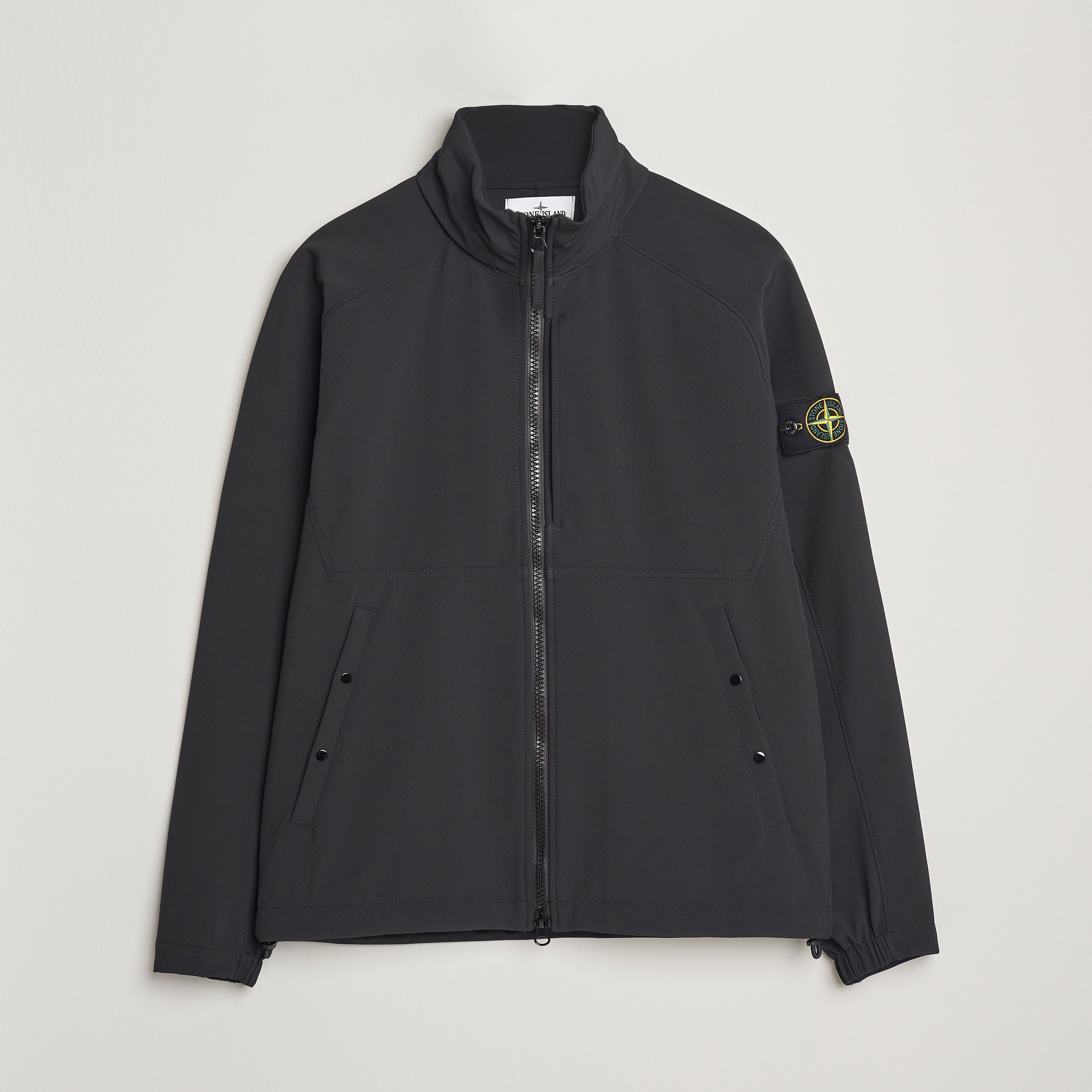 Stone Island Soft Shell Jacket Black at CareOfCarl.com