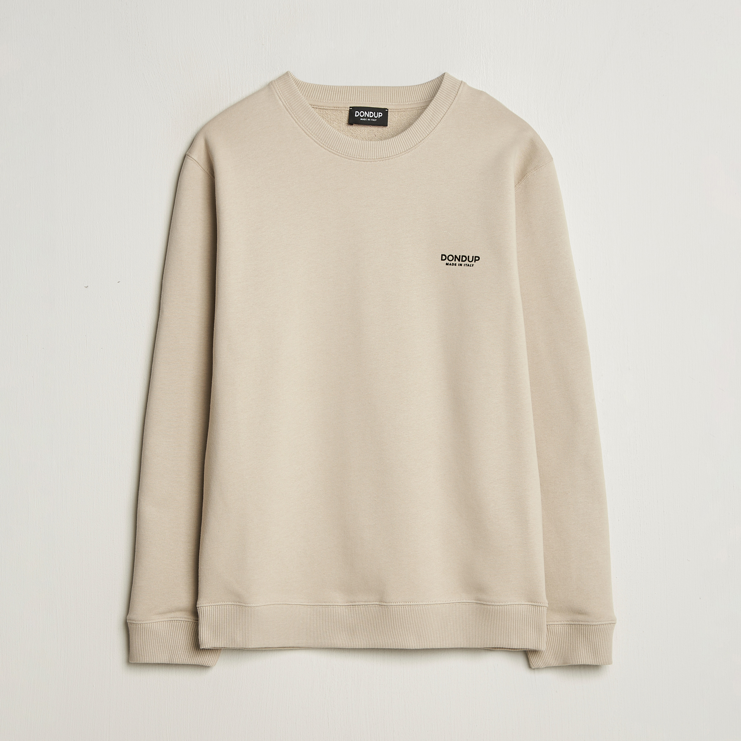 Dondup Logo Crew Neck Sweatshirt Sand at CareOfCarl.com