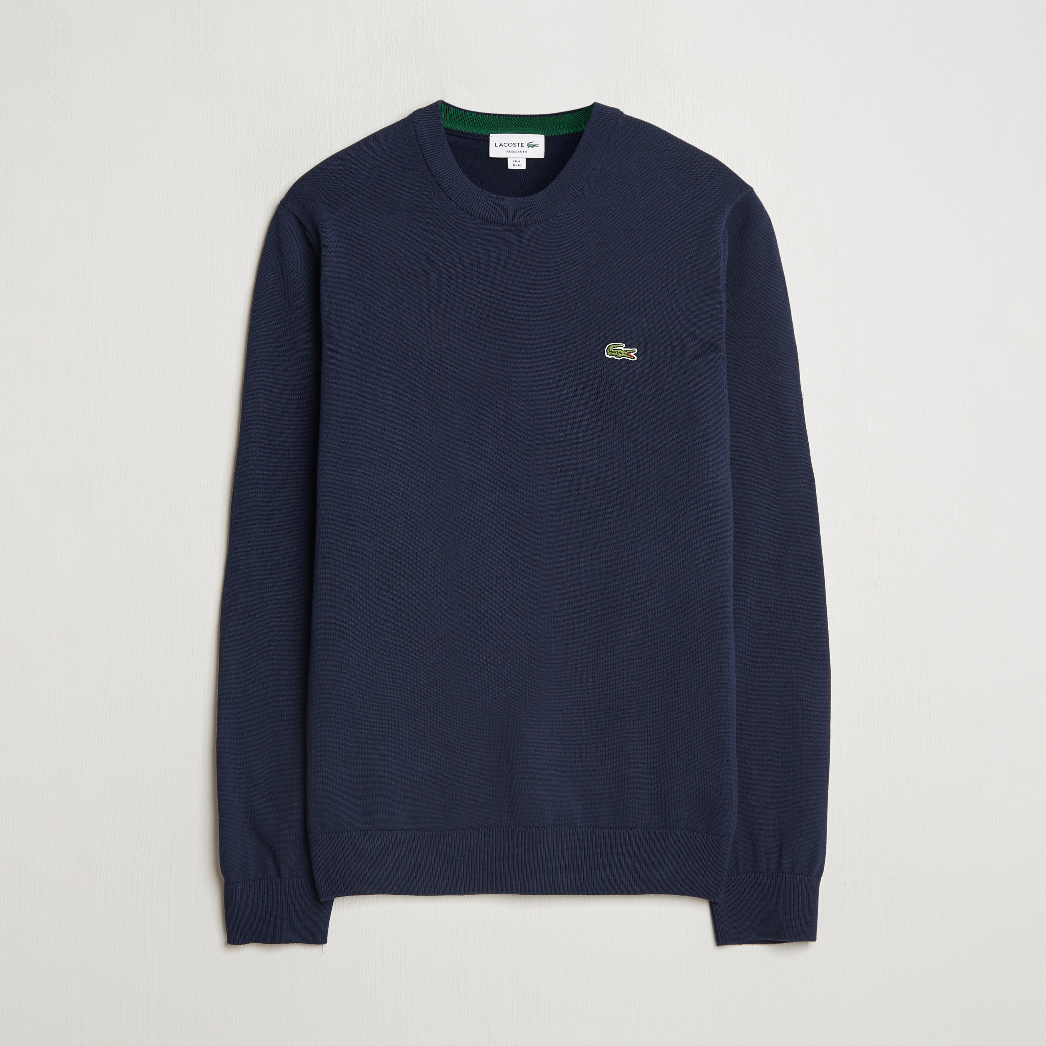 Lacoste Cotton Knitted Sweater Navy at CareOfCarl.com