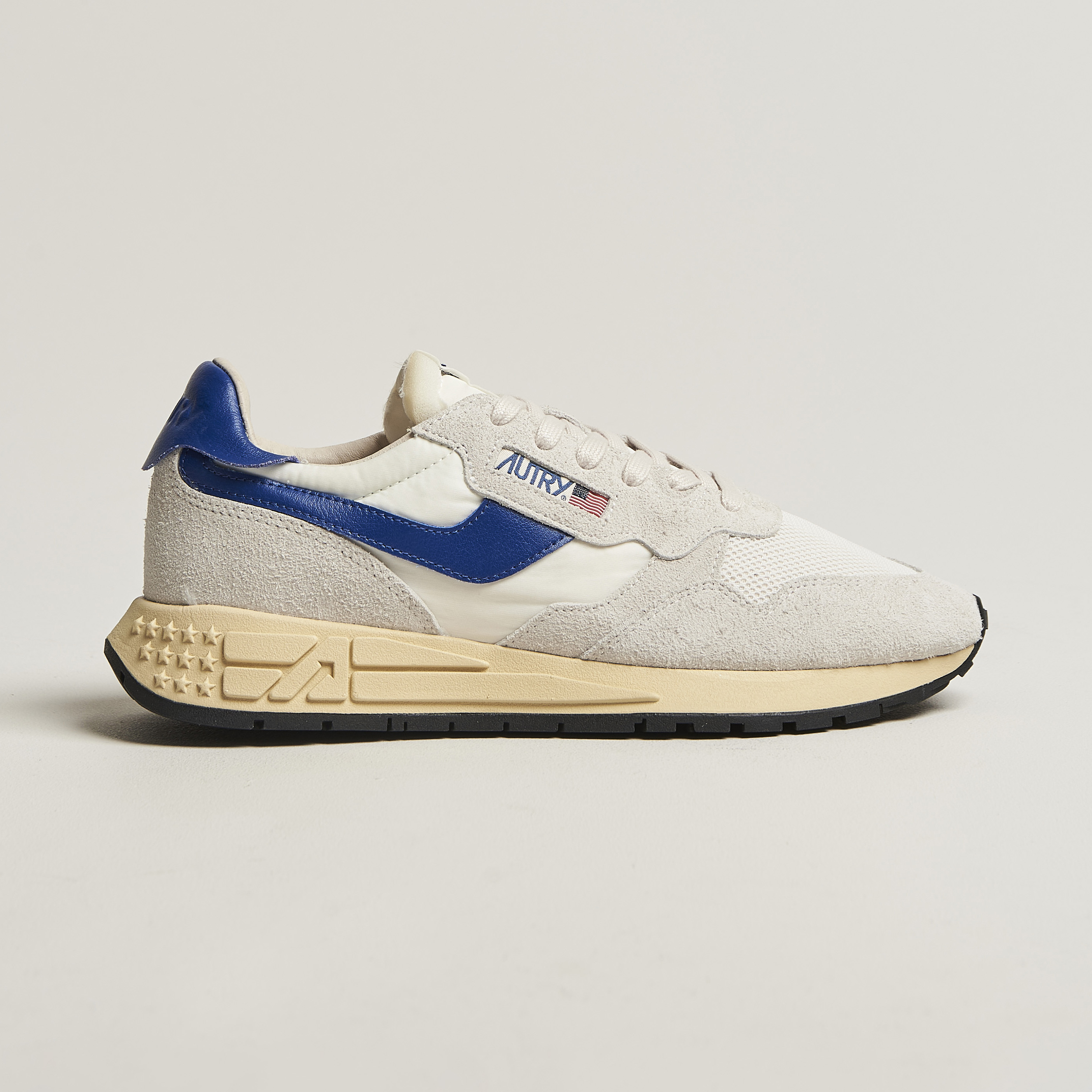 Autry Reelwind Running Sneaker White/Navy at CareOfCarl.com