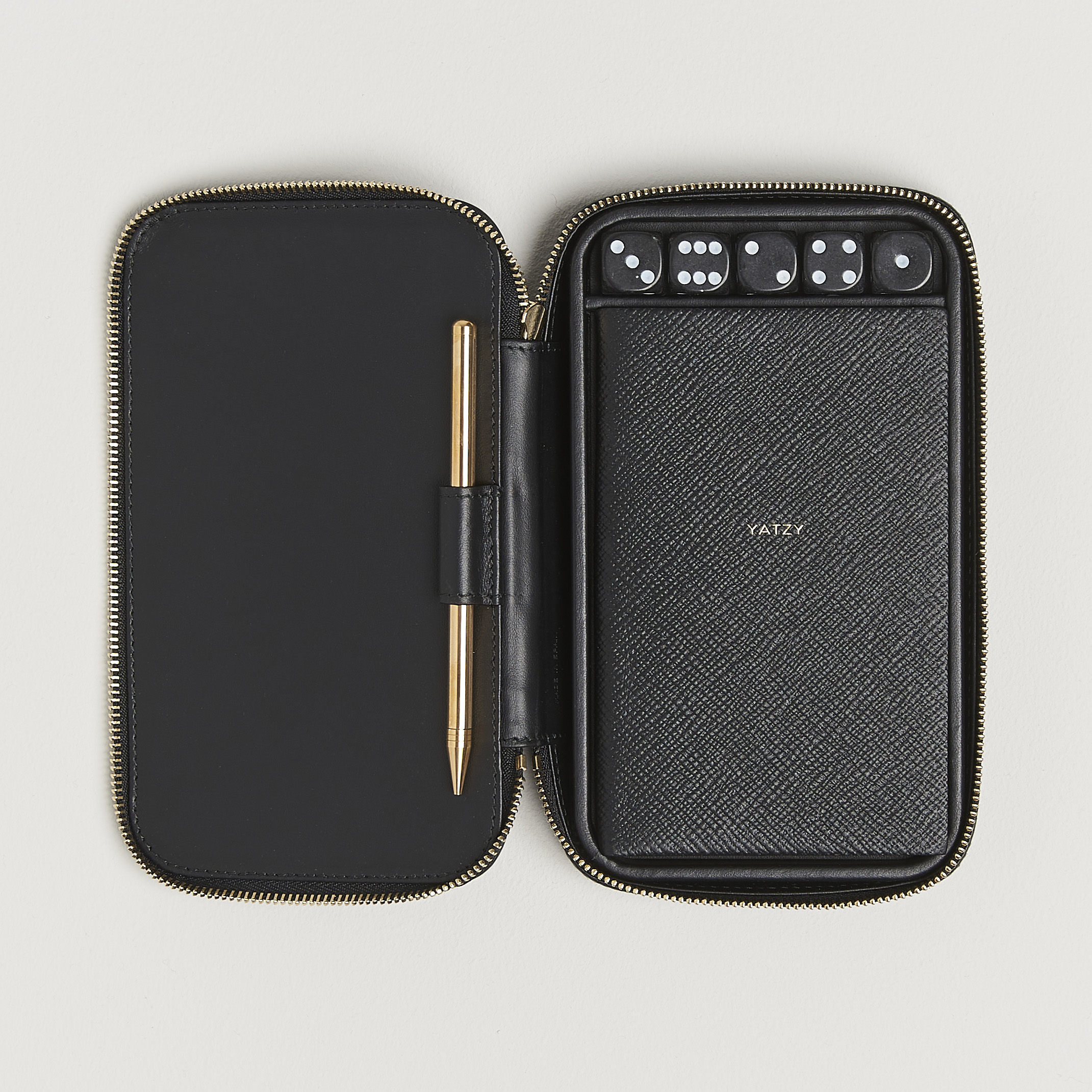 Smythson Panama Yatzy Set Black at CareOfCarl.com