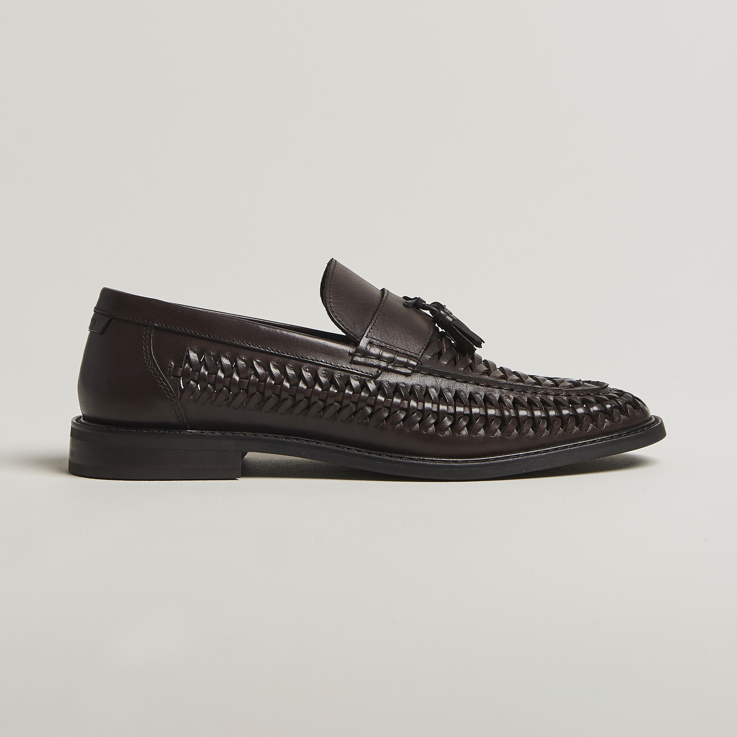 GANT Lozham Braided Tassle Loafer Dark Brown at CareOfCarl.com