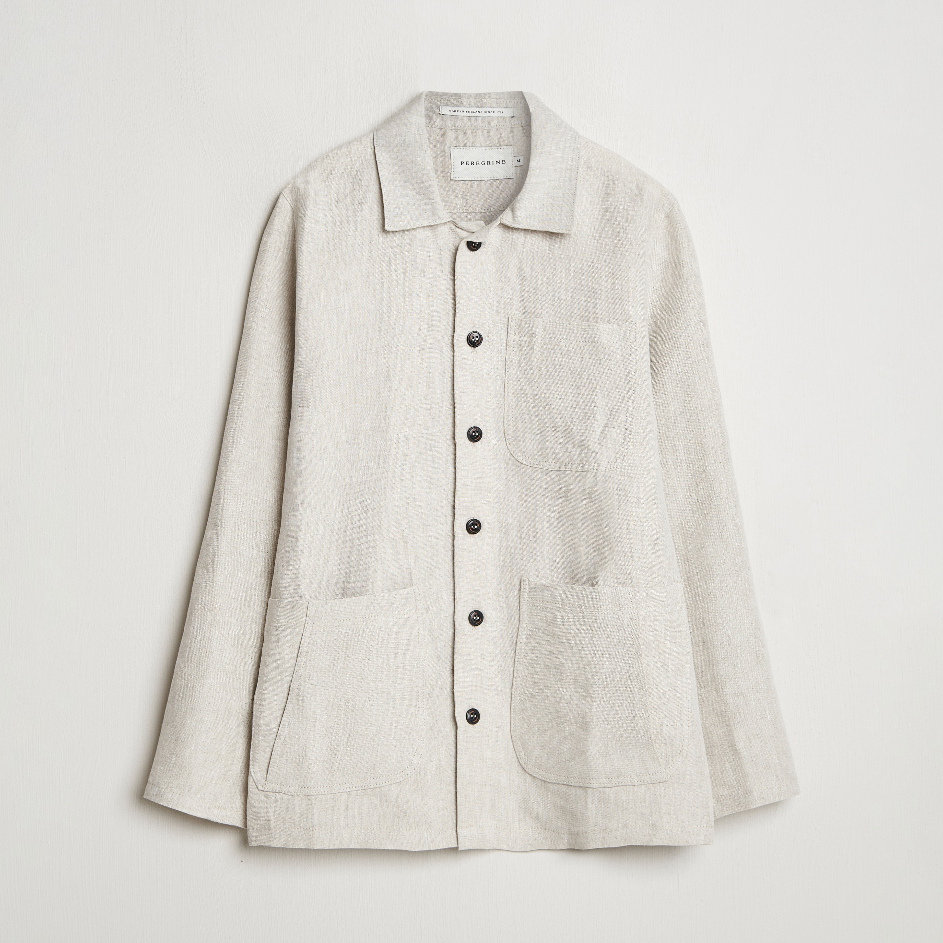 Peregrine Grange Linen Shacket Natural at CareOfCarl.com