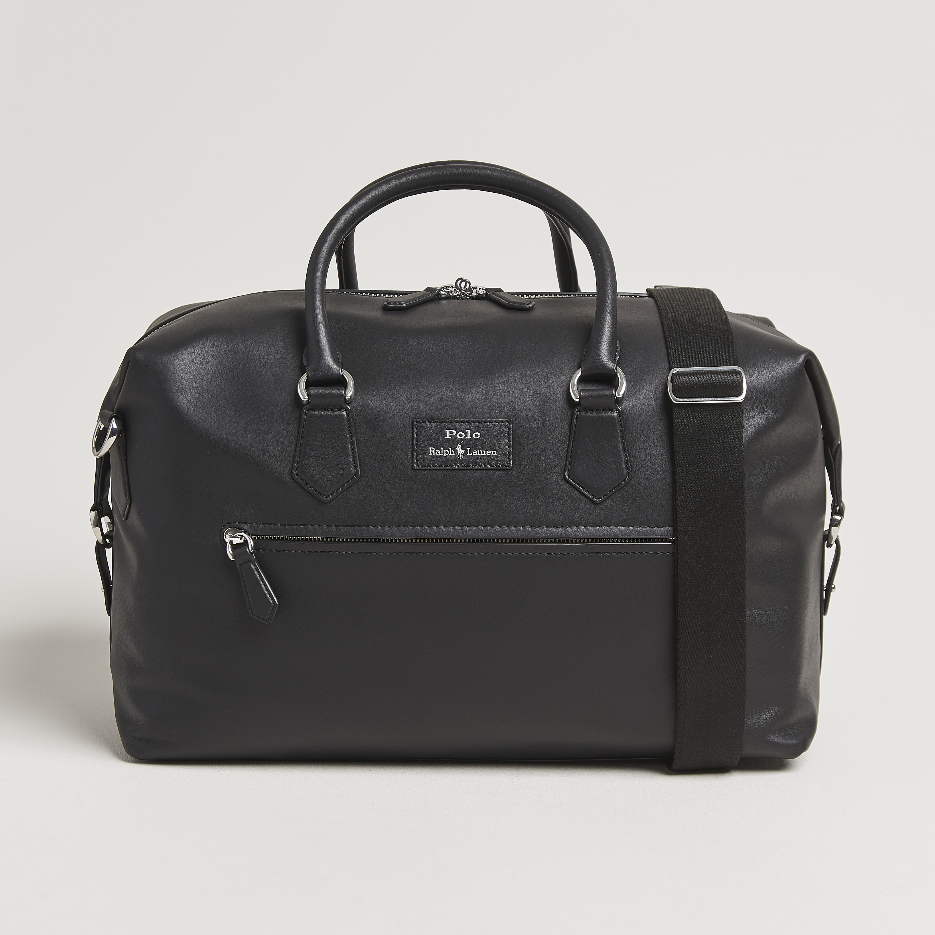 Polo Ralph Lauren Smooth Leather Weekendbag Black at CareOfCarl.com