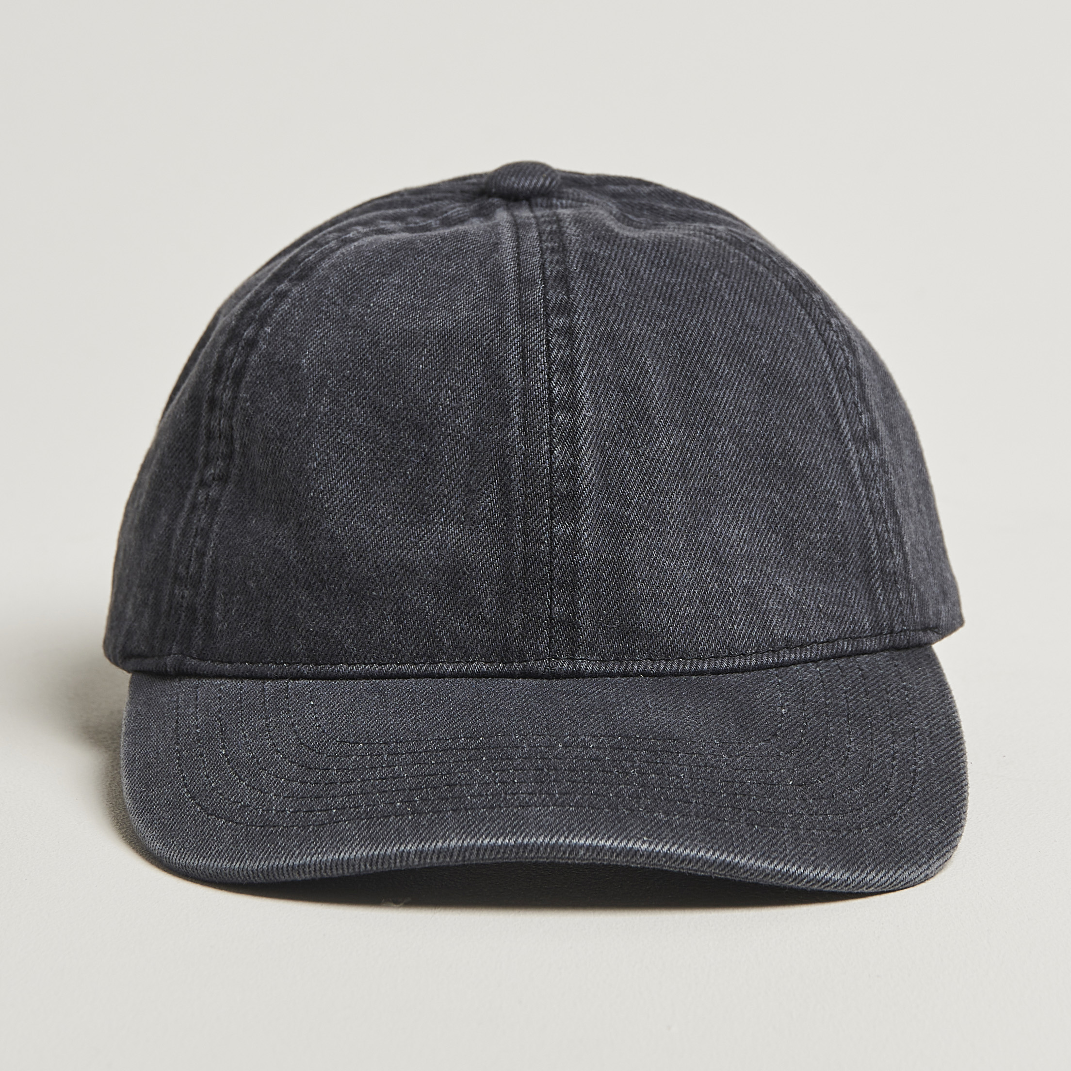 Varsity Headwear Washed Denim Baseball Cap Black at CareOfCarl.com