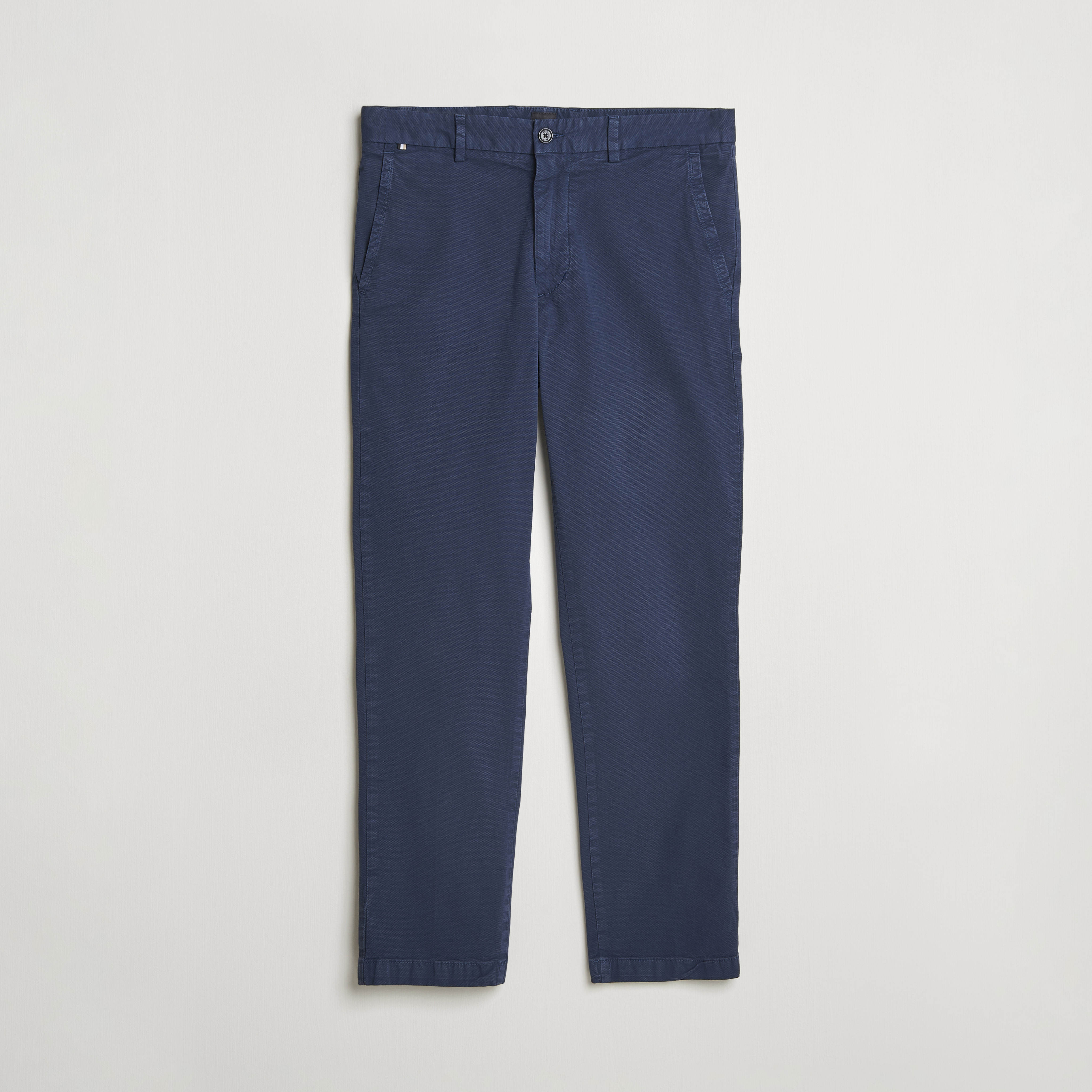 BOSS BLACK Kaiton Structured Cotton Pants Dark Blue at CareOfCarl.com