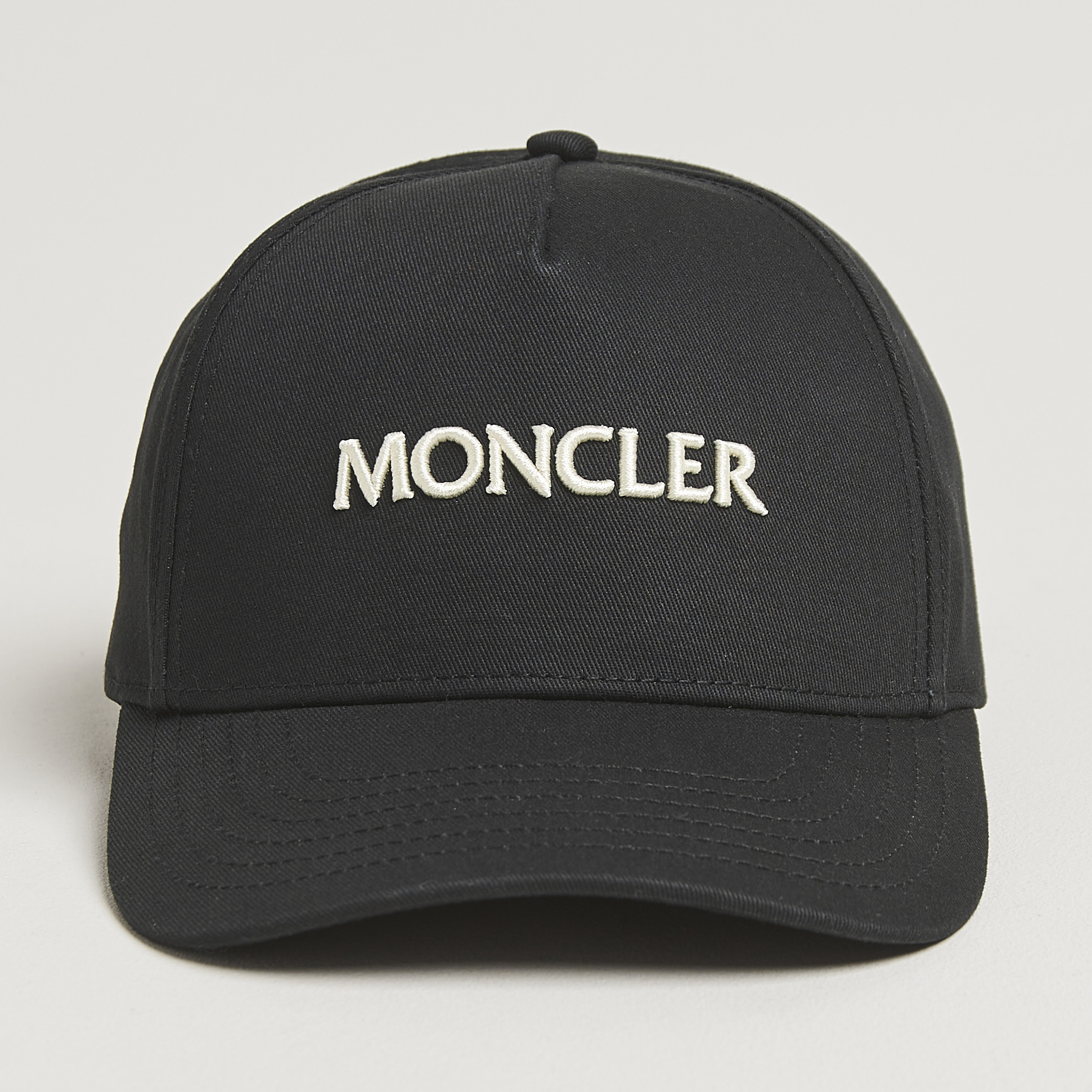 Moncler Lettering Logo Baseball Cap Black at CareOfCarl.com