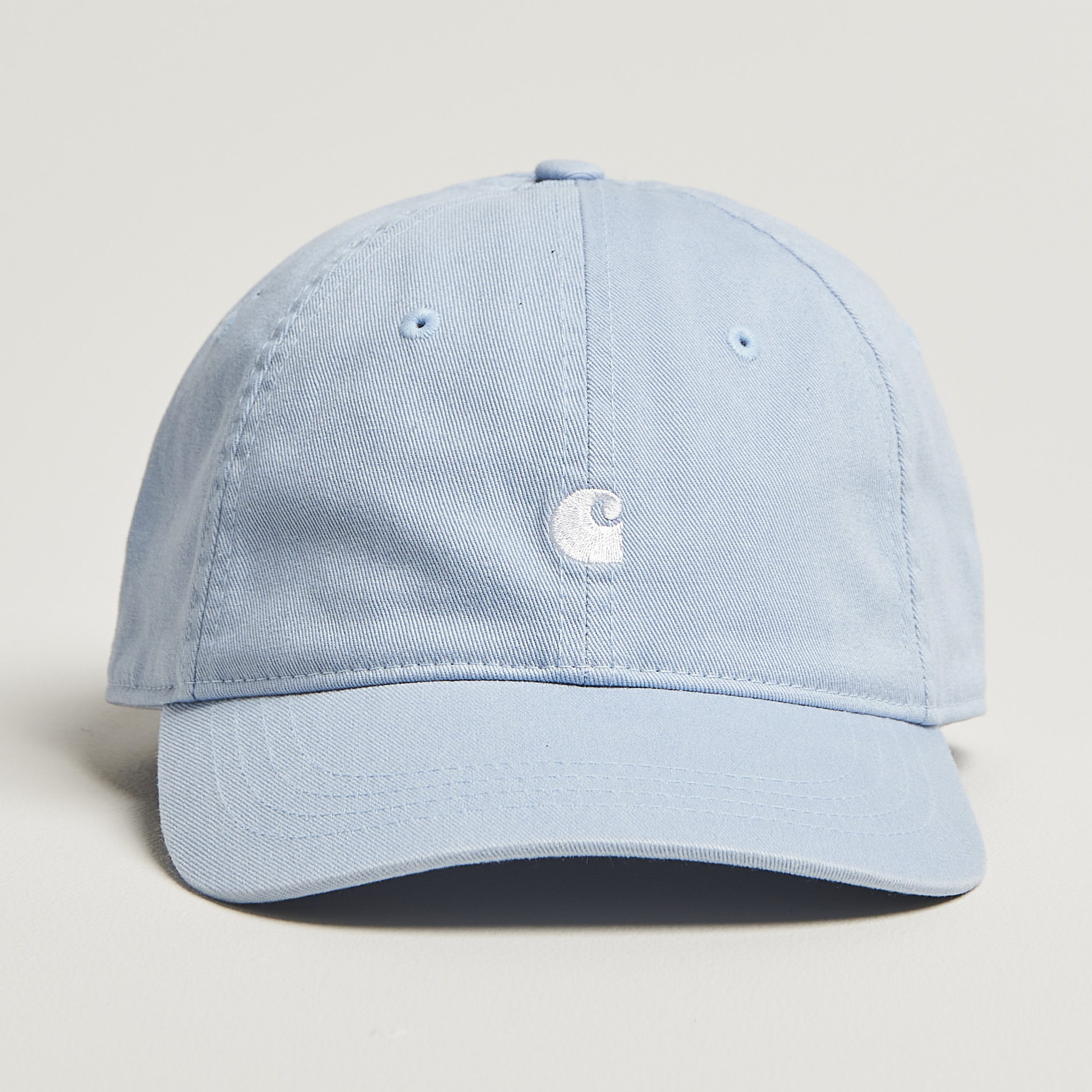Carhartt WIP Madison Logo Cap Blue Fog at CareOfCarl.com