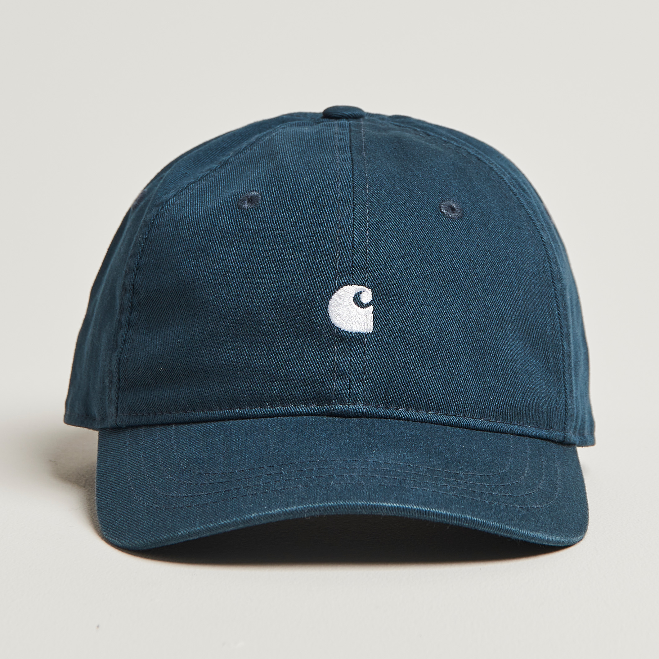 Carhartt WIP Madison Logo Cap Deep Lagoon at CareOfCarl.com