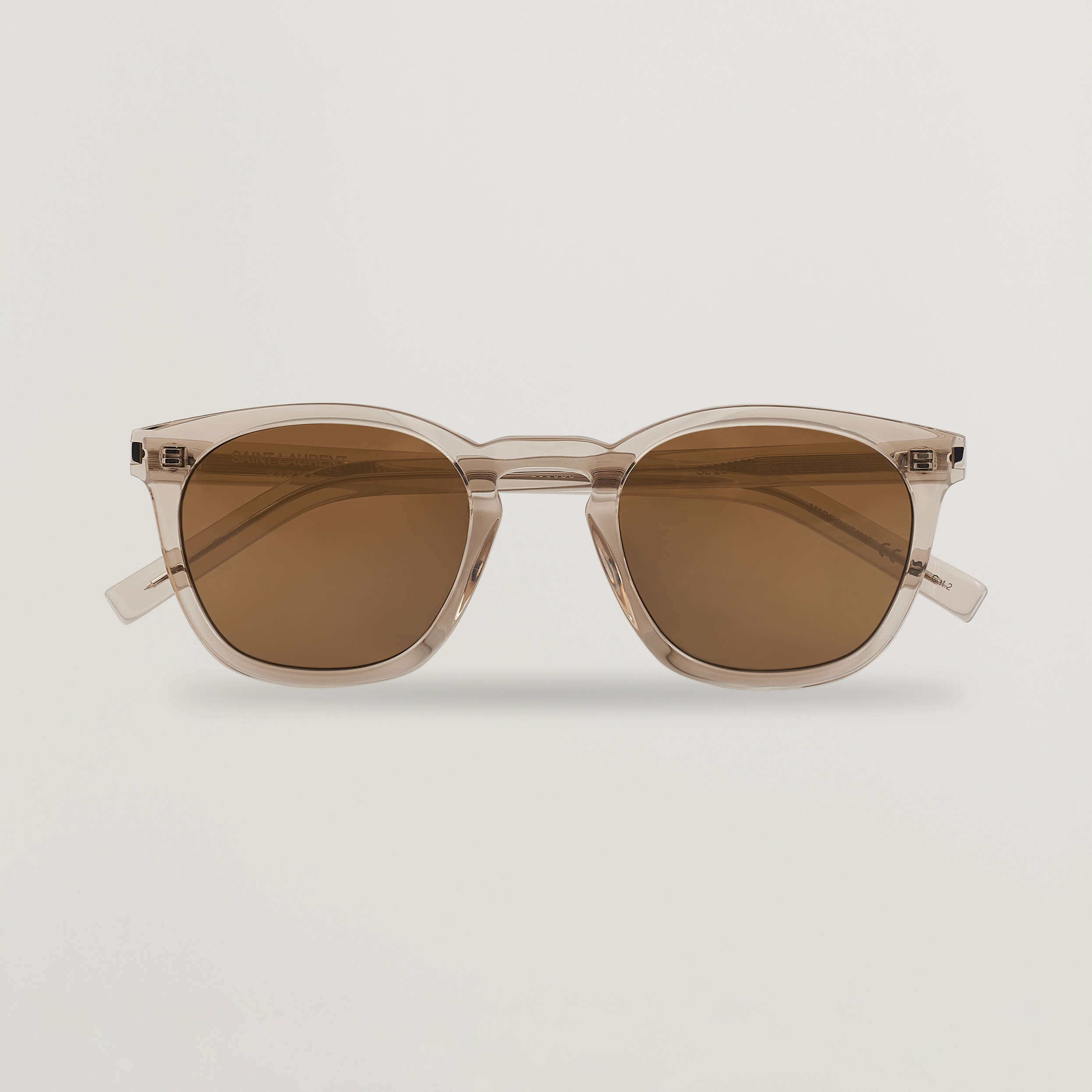Saint Laurent SL 28 Sunglasses Beige at CareOfCarl.com