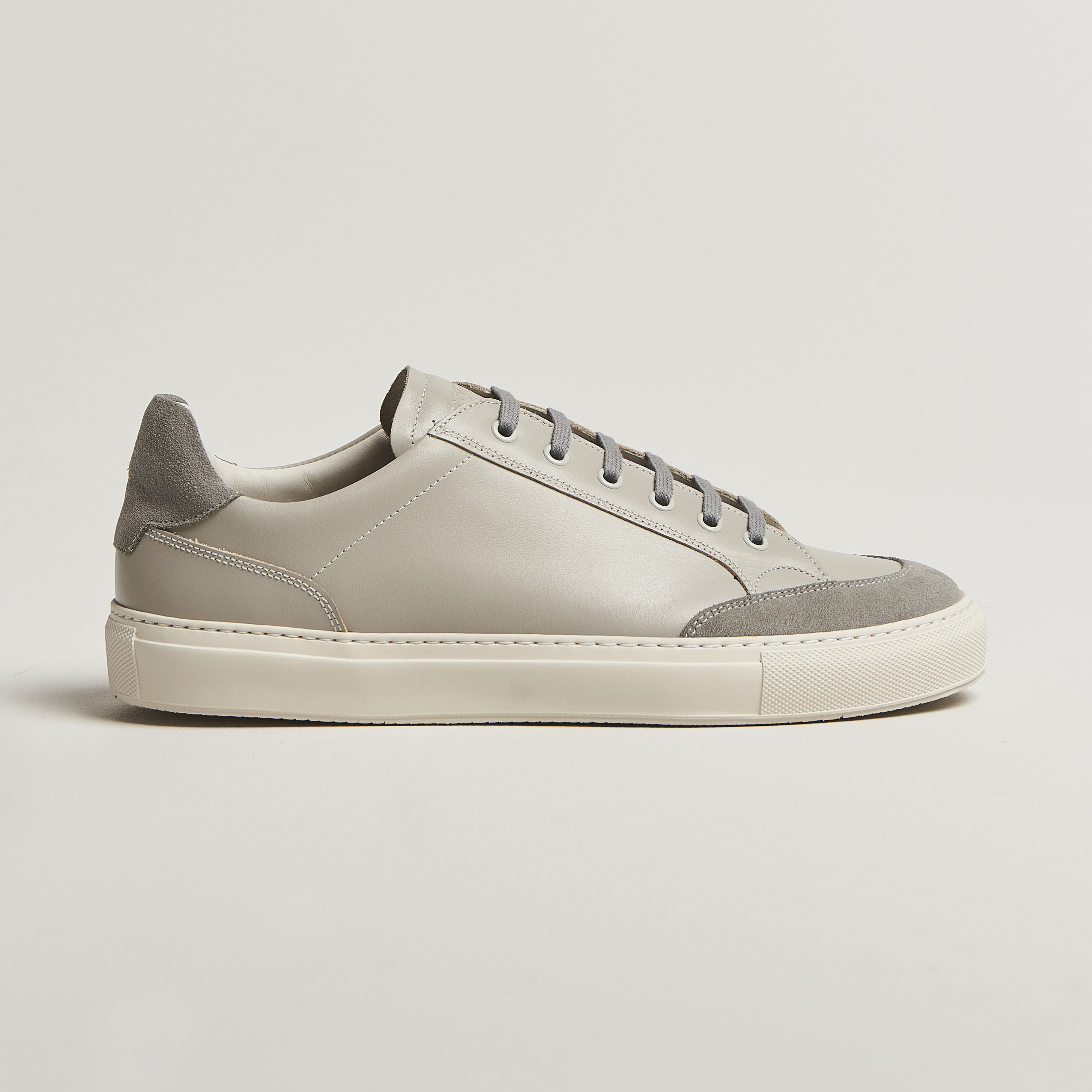 Sweyd Center Leather/Suede Sneakers Grey at CareOfCarl.com