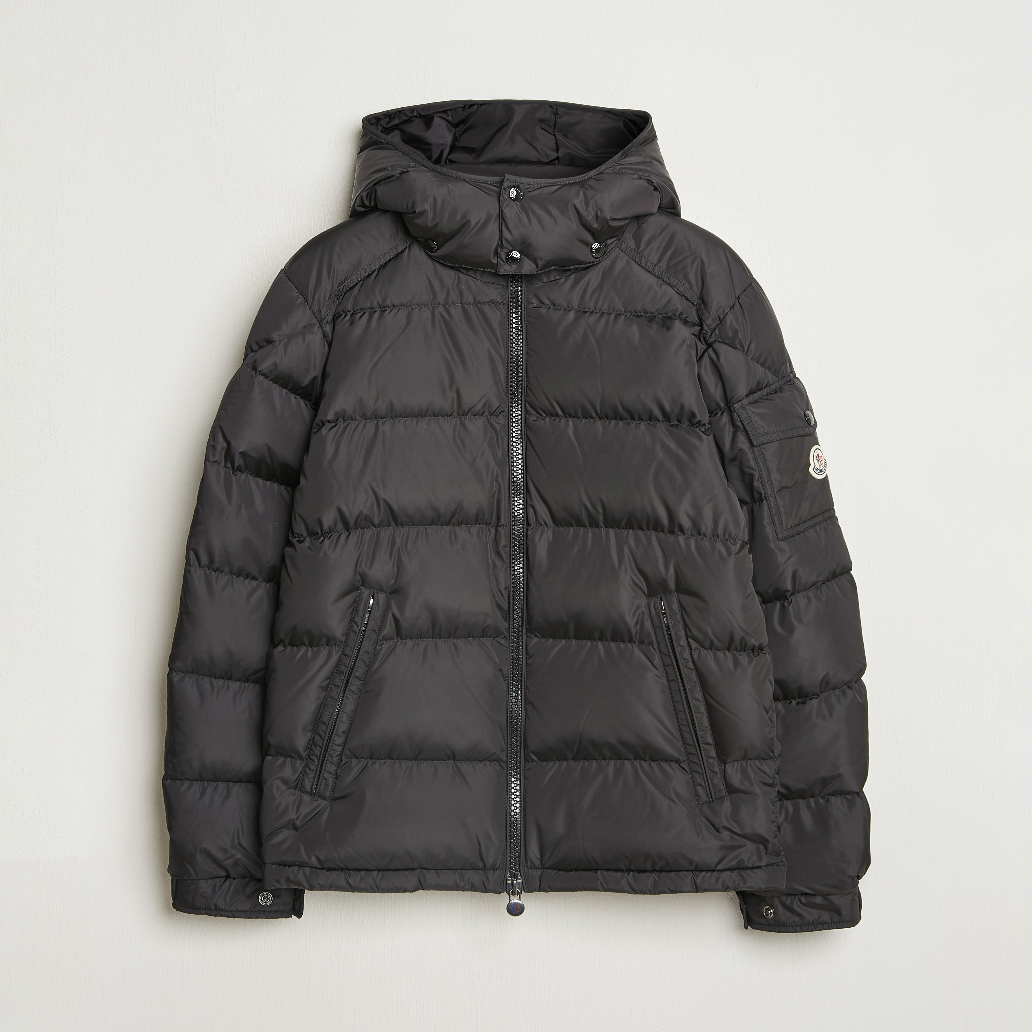 Moncler Maya Jacket Matte Black at CareOfCarl.com