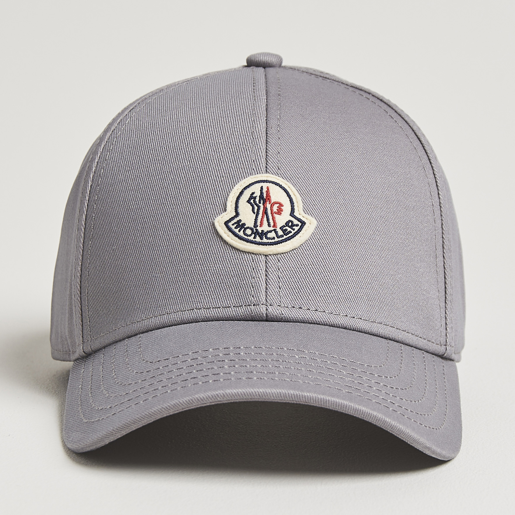 Moncler Logo Baseball Cap Grey at CareOfCarl.com