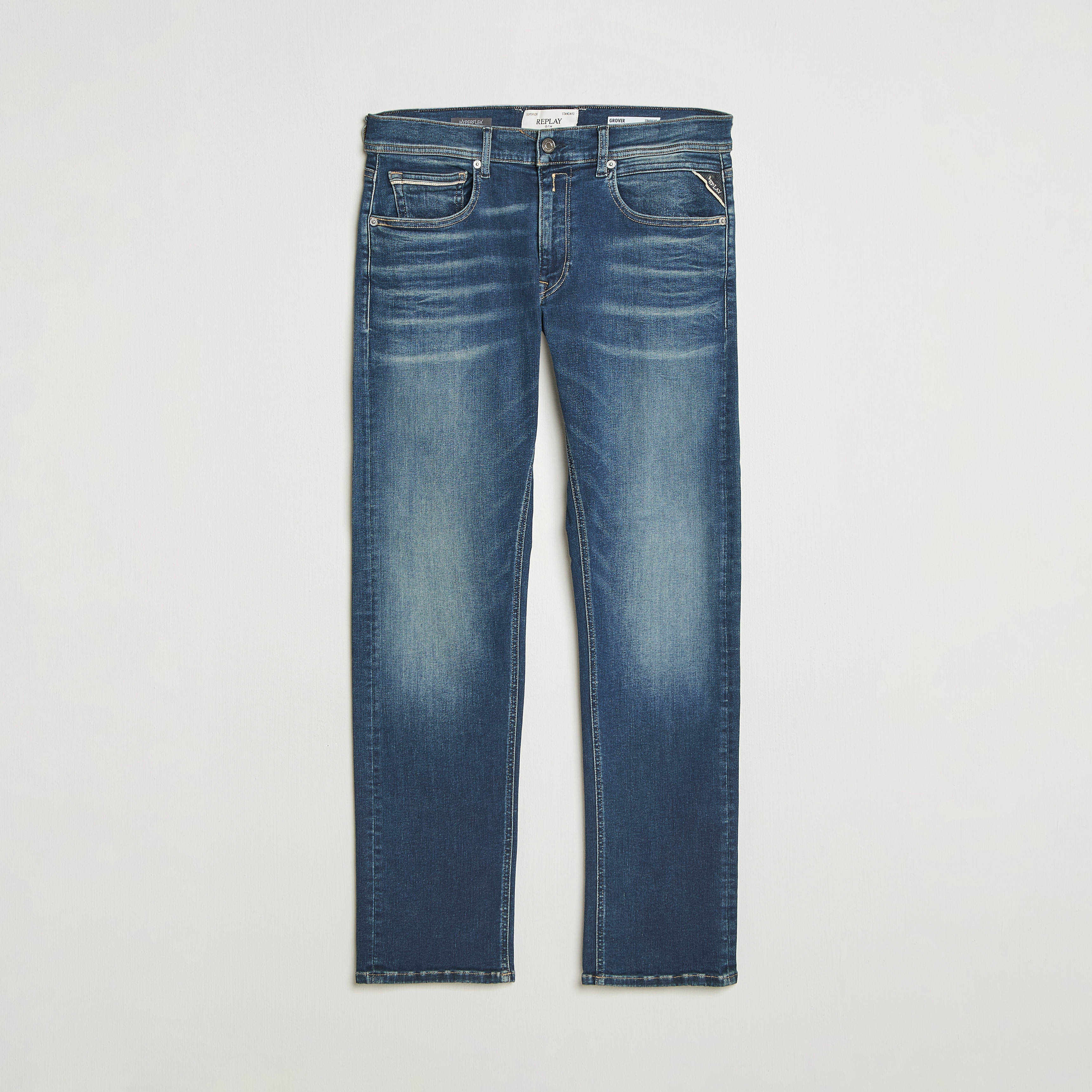 Replay Grover Hyperflex Dust Jeans Medium Blue at CareOfCarl.com