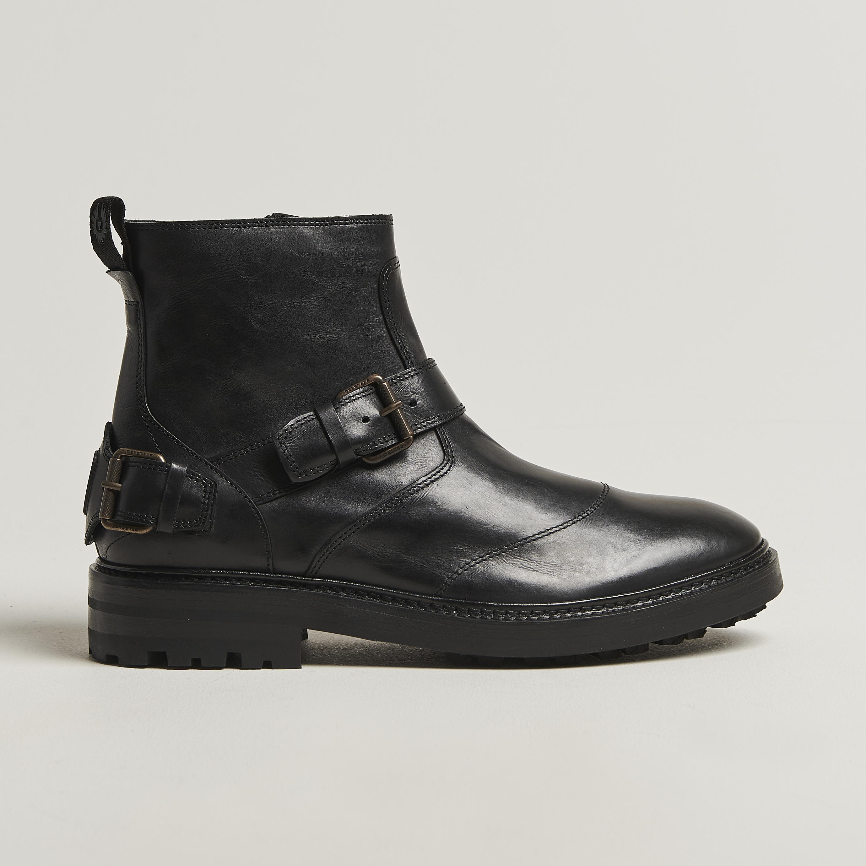 Belstaff Trailmaster Leather Boot Black at CareOfCarl.com