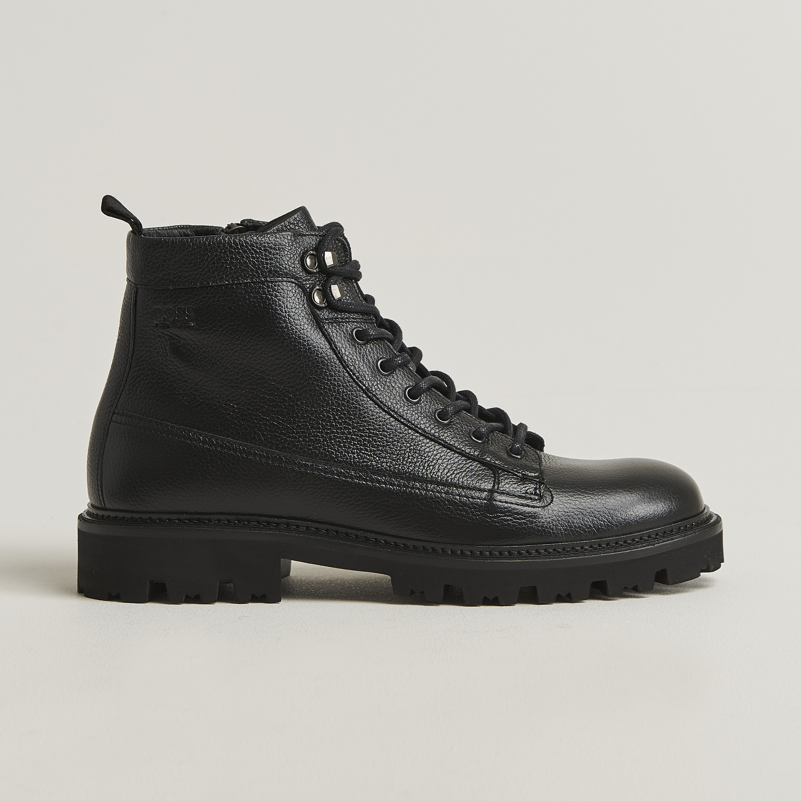 BOSS BLACK Julyo Leather Boot Black at CareOfCarl.com