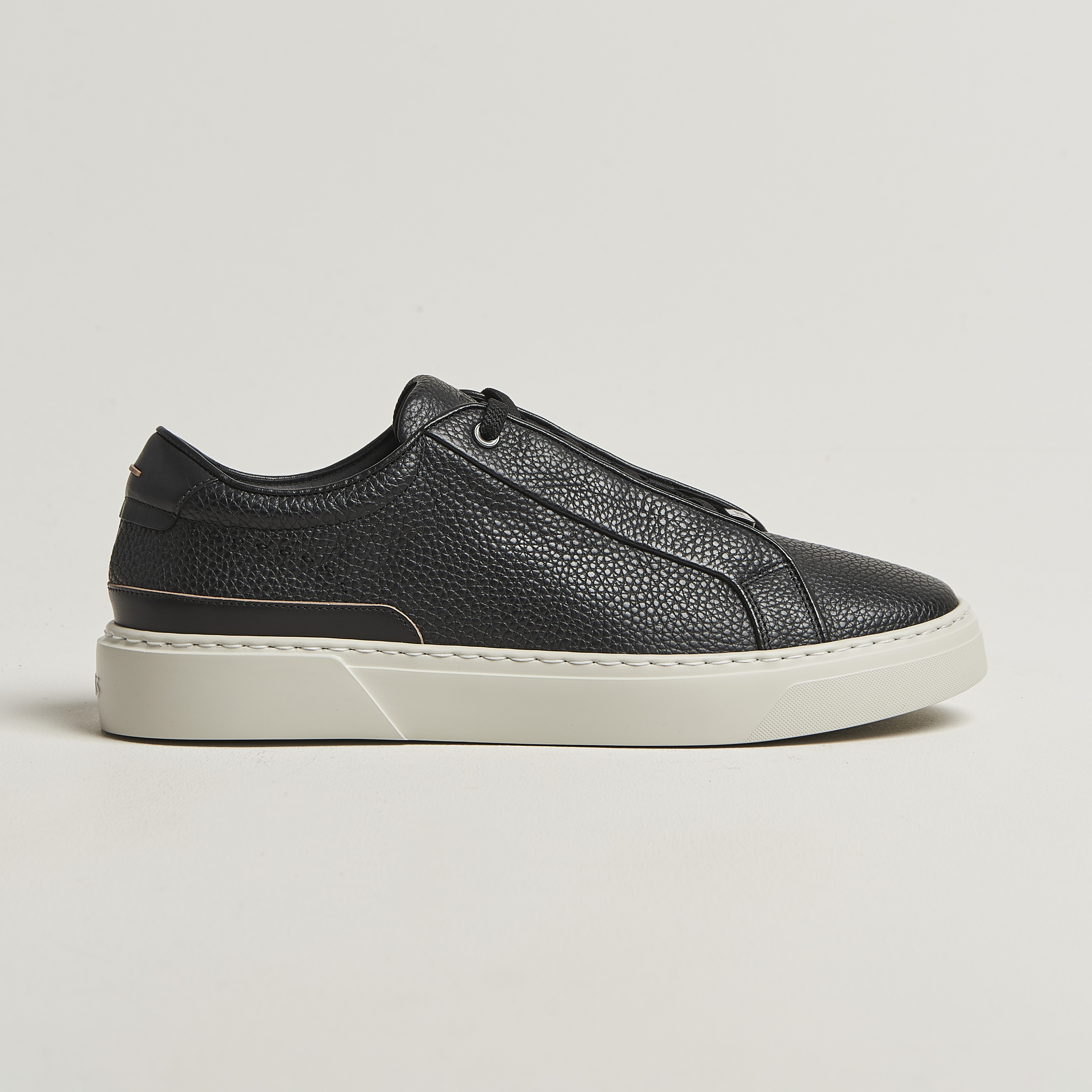 BOSS CAMEL Gary Leather Sneaker Black at CareOfCarl.com