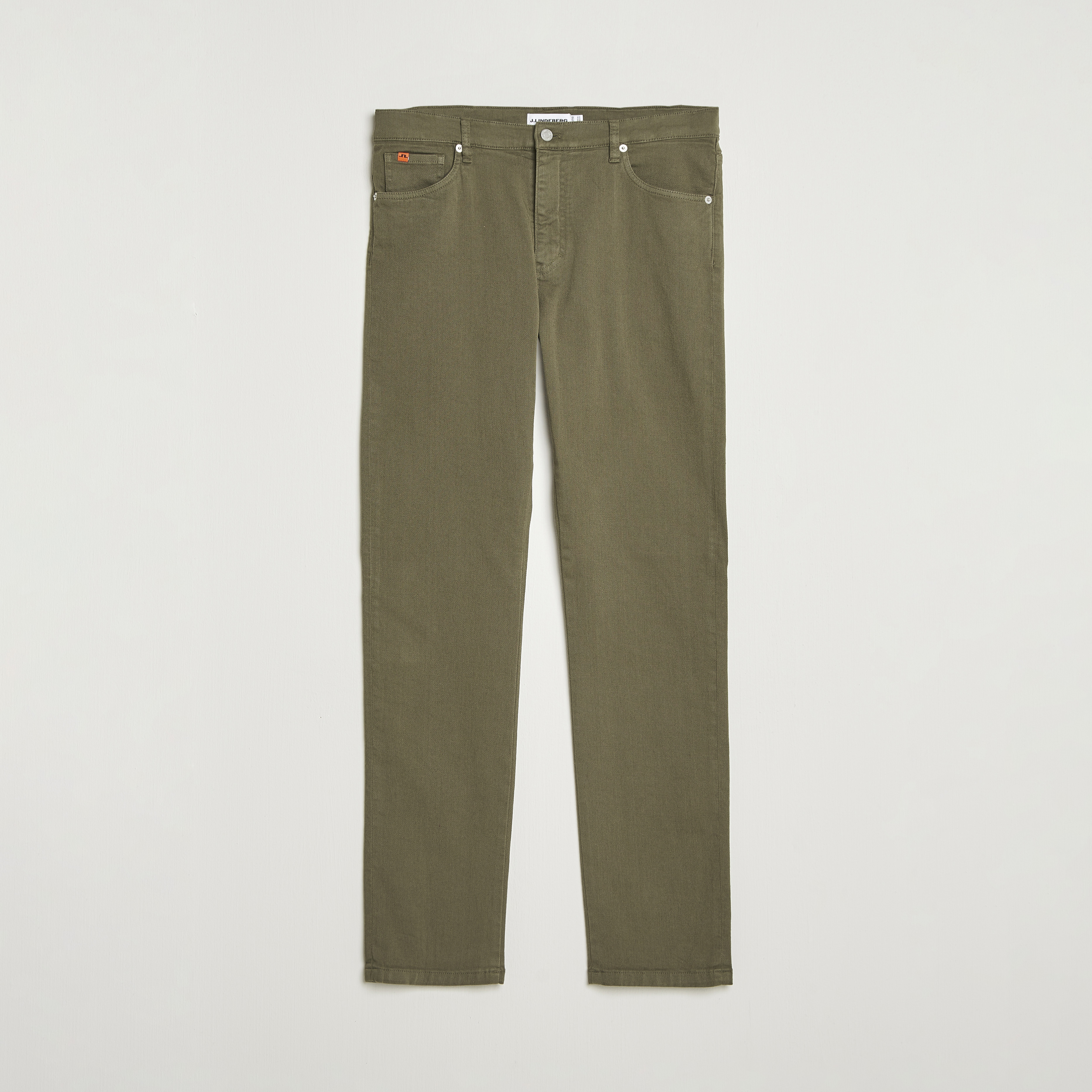 J.Lindeberg Jax Left Hand Twill Jeans Forest Green at CareOfCarl.com