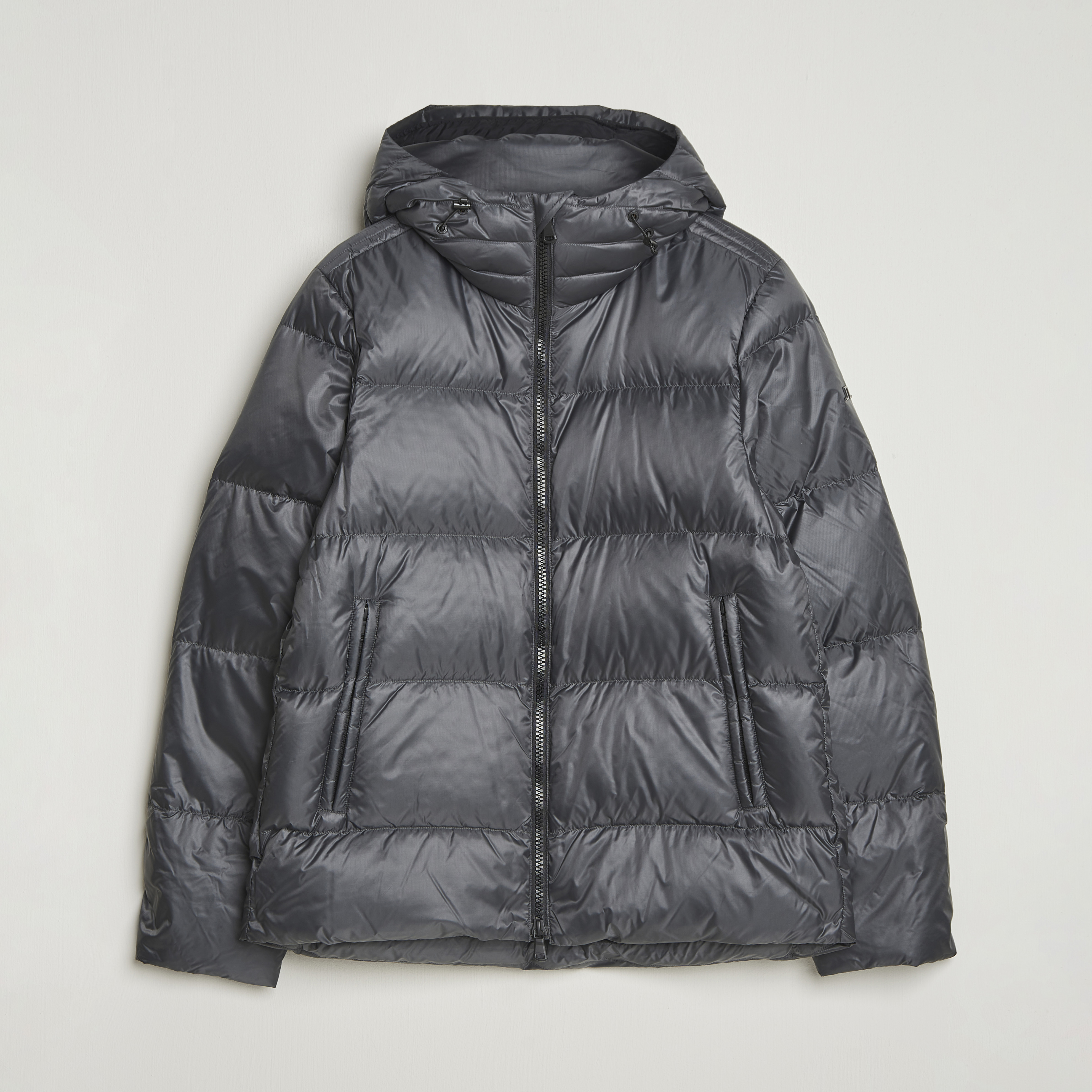 J.Lindeberg Daryl Down Hooded Jacket Asphalt at CareOfCarl.com