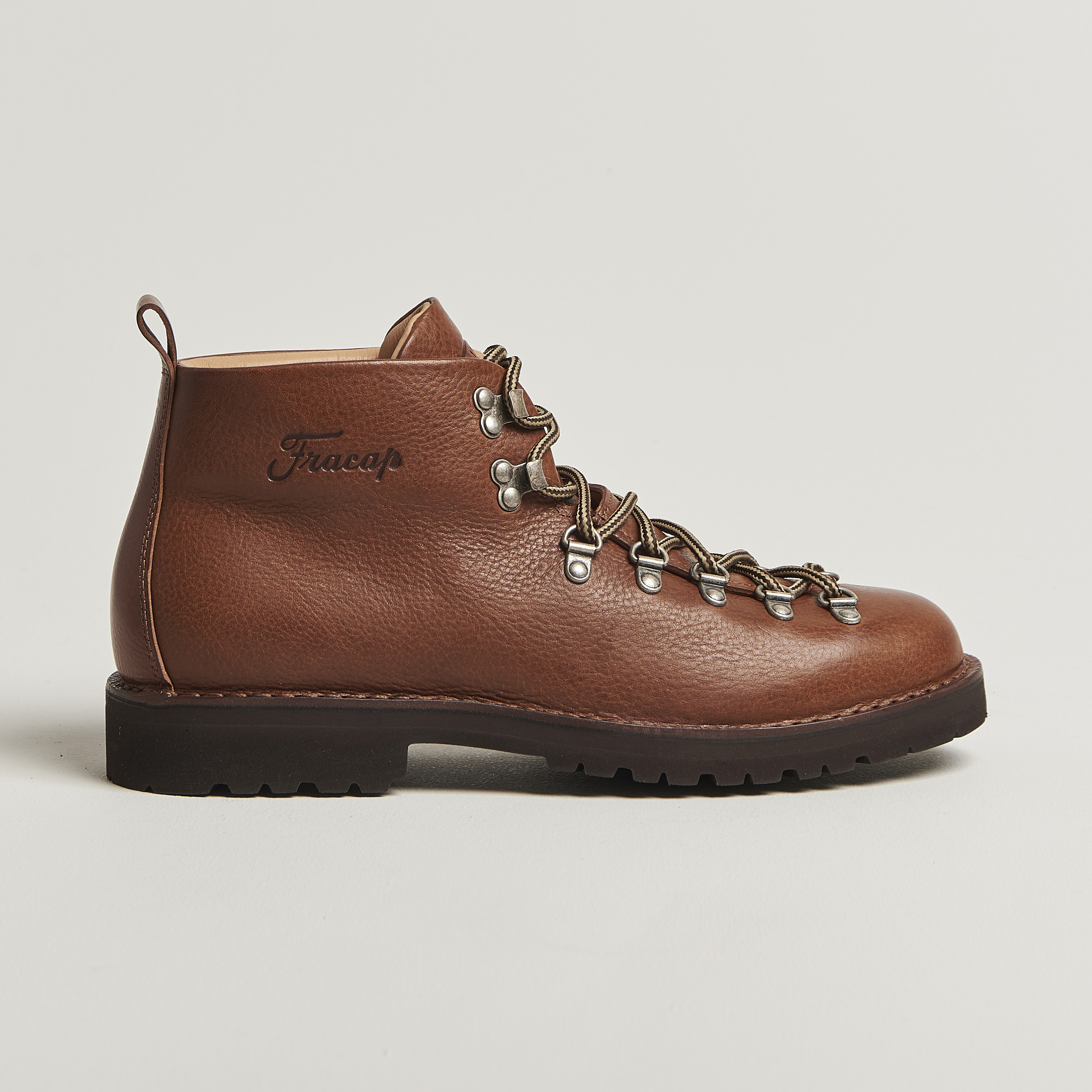 Fracap M120 Grained Leather Boot Brown at CareOfCarl.com