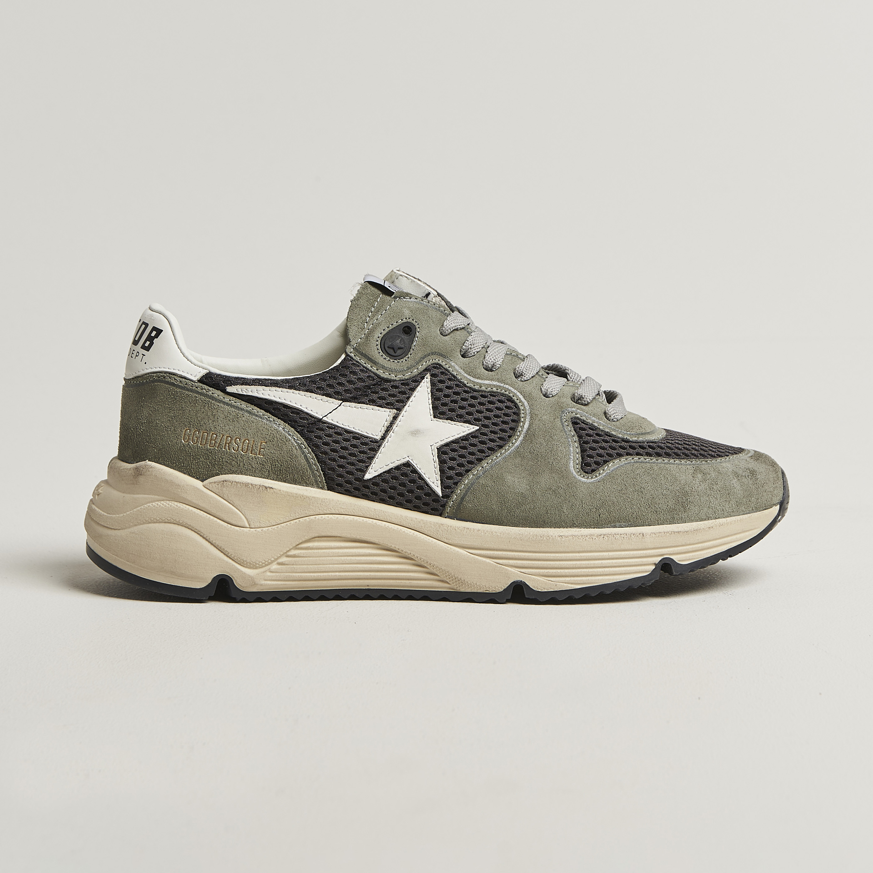 Golden Goose Running Sole Sneakers Grey at CareOfCarl.com