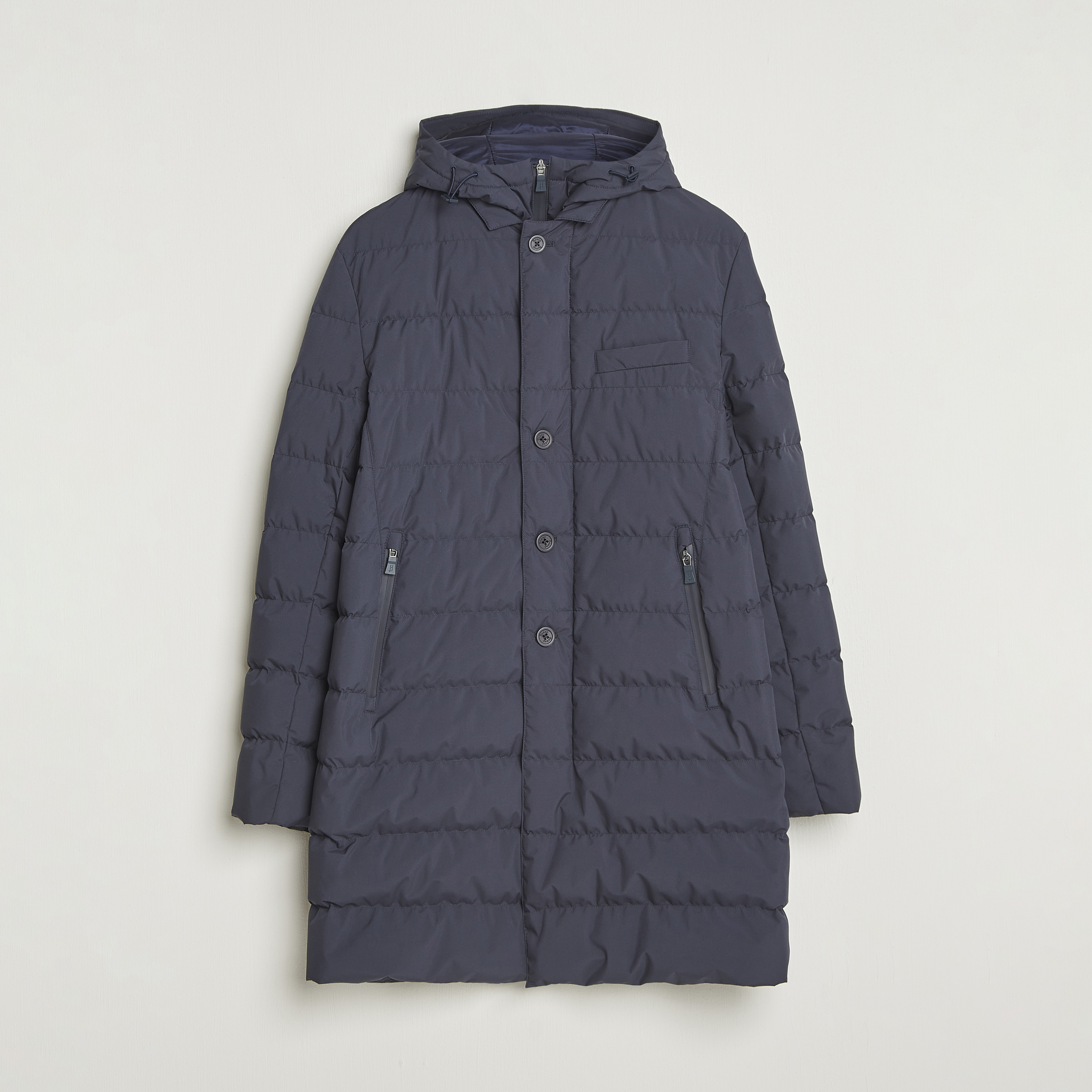 Herno Waterproof Down Coat Navy at CareOfCarl.com