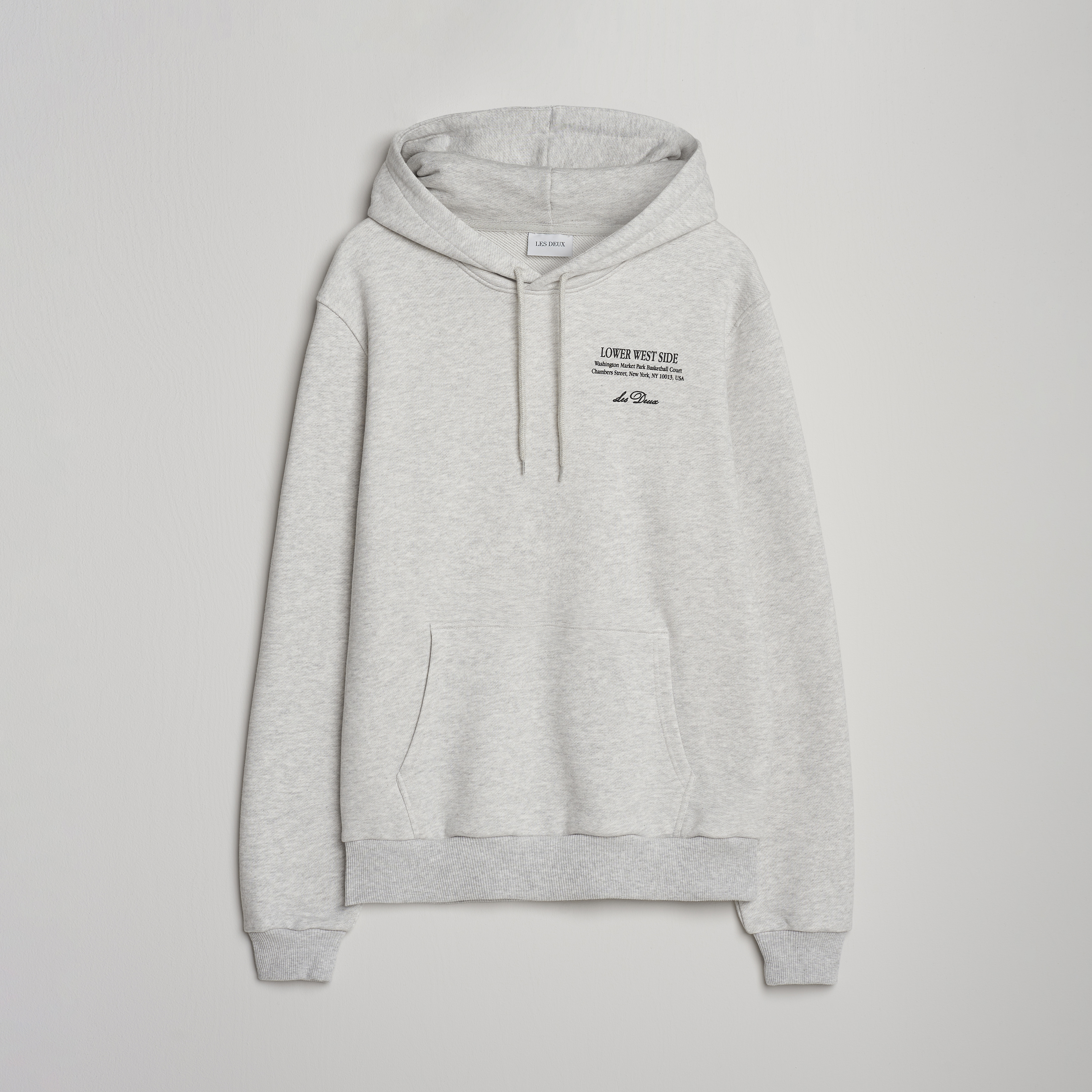 Les Deux West Side Hoodie Snow Melange at CareOfCarl.com