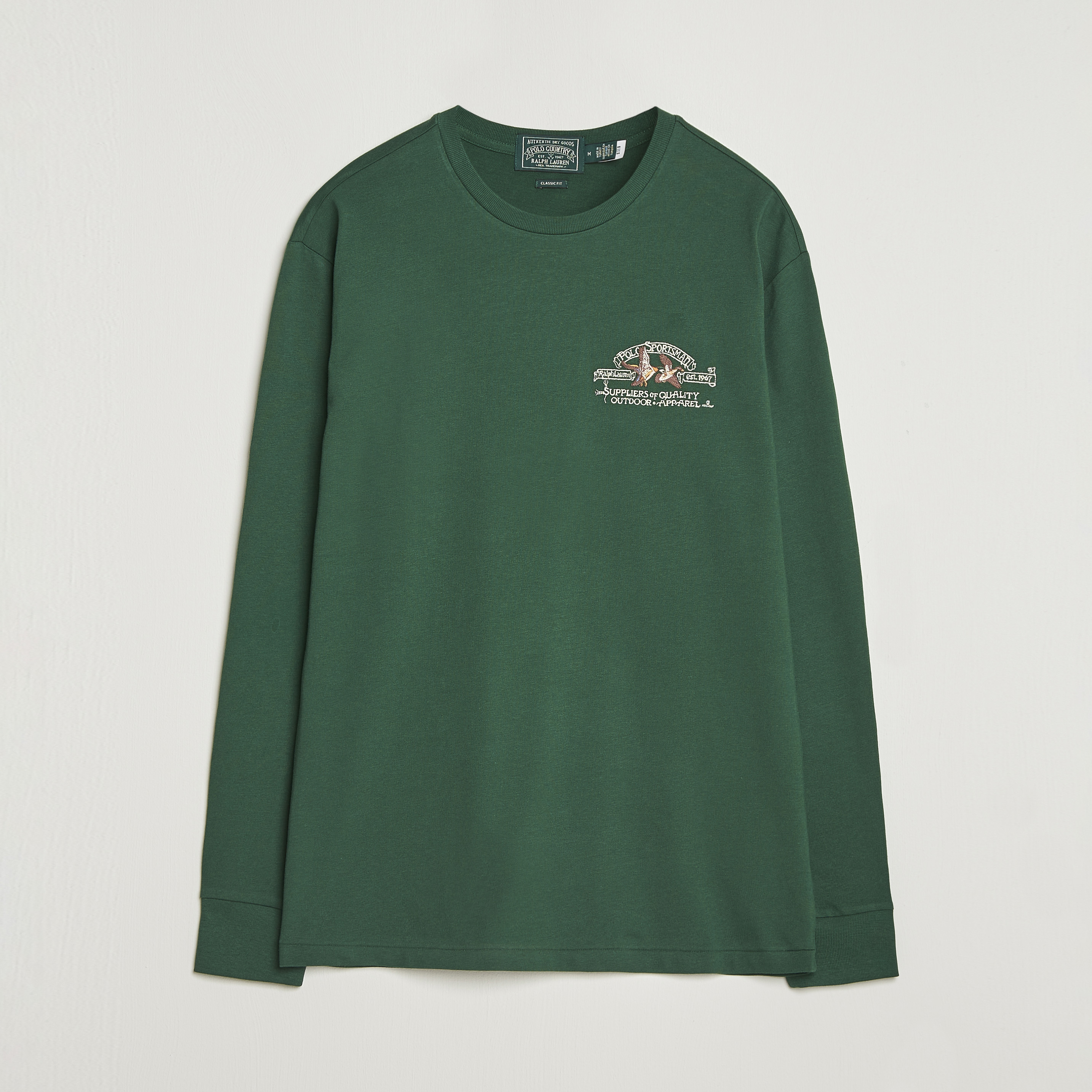 Polo Ralph Lauren Classic Fit Long Sleeve Jersey T-Shirt Vintage Pine at Ca