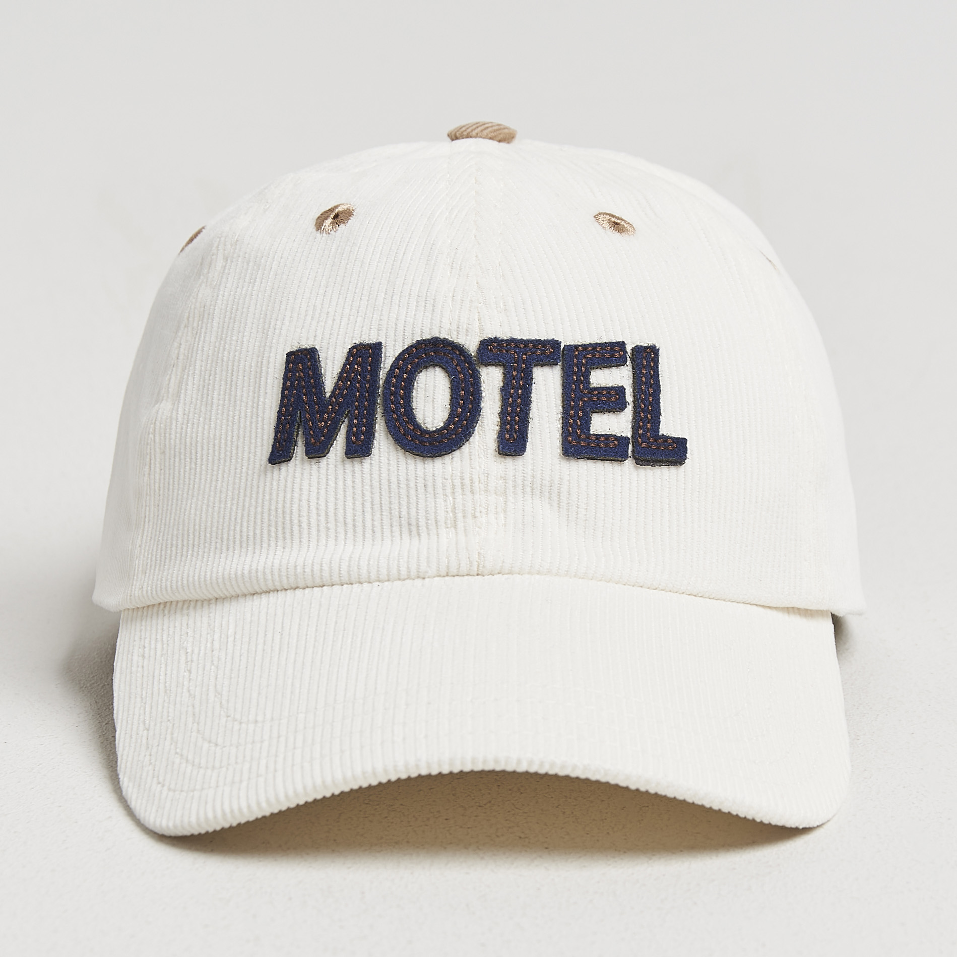 Drake's Motel Felt Baseball Cap Ecru at CareOfCarl.com