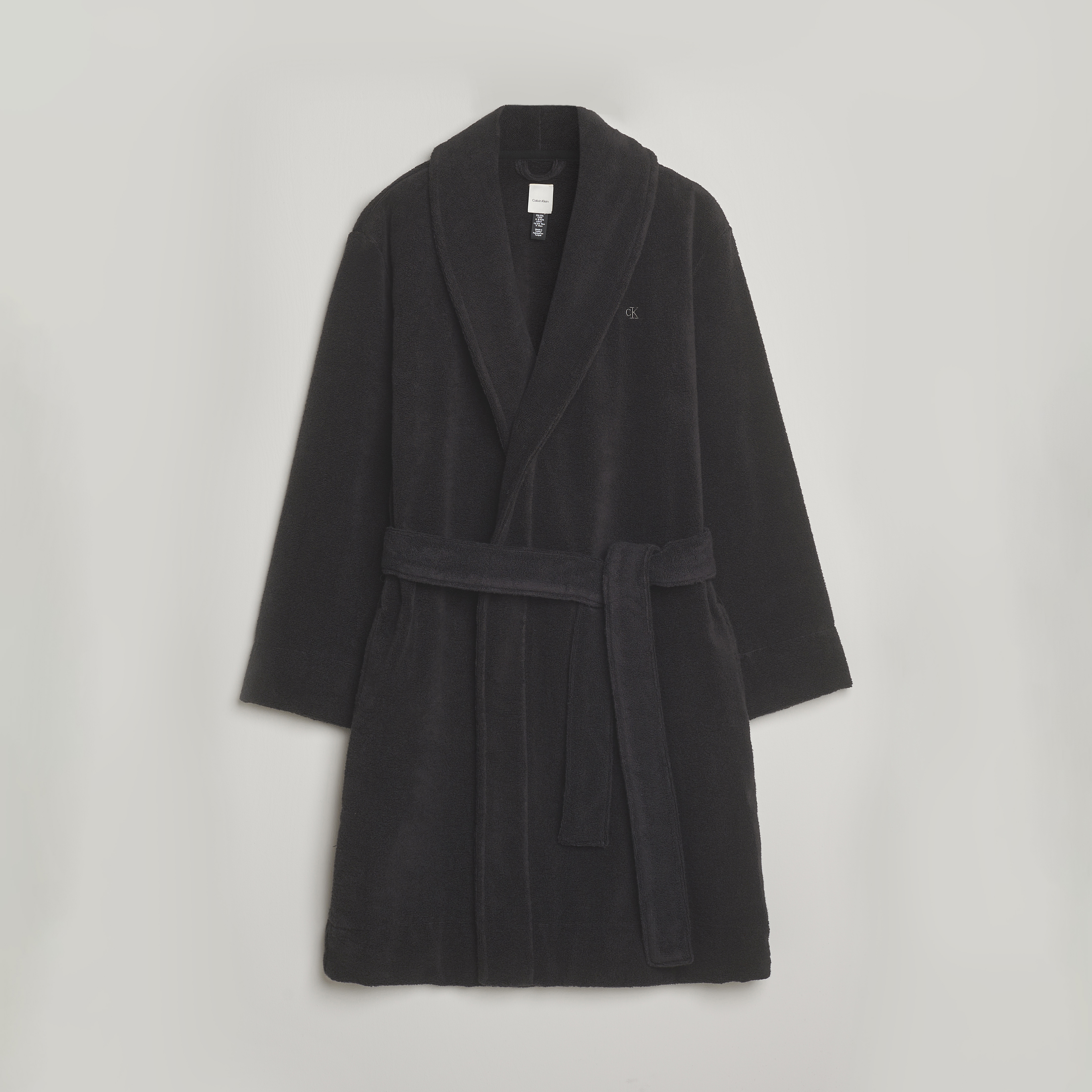 Calvin Klein French Terry Robe Black at CareOfCarl.com
