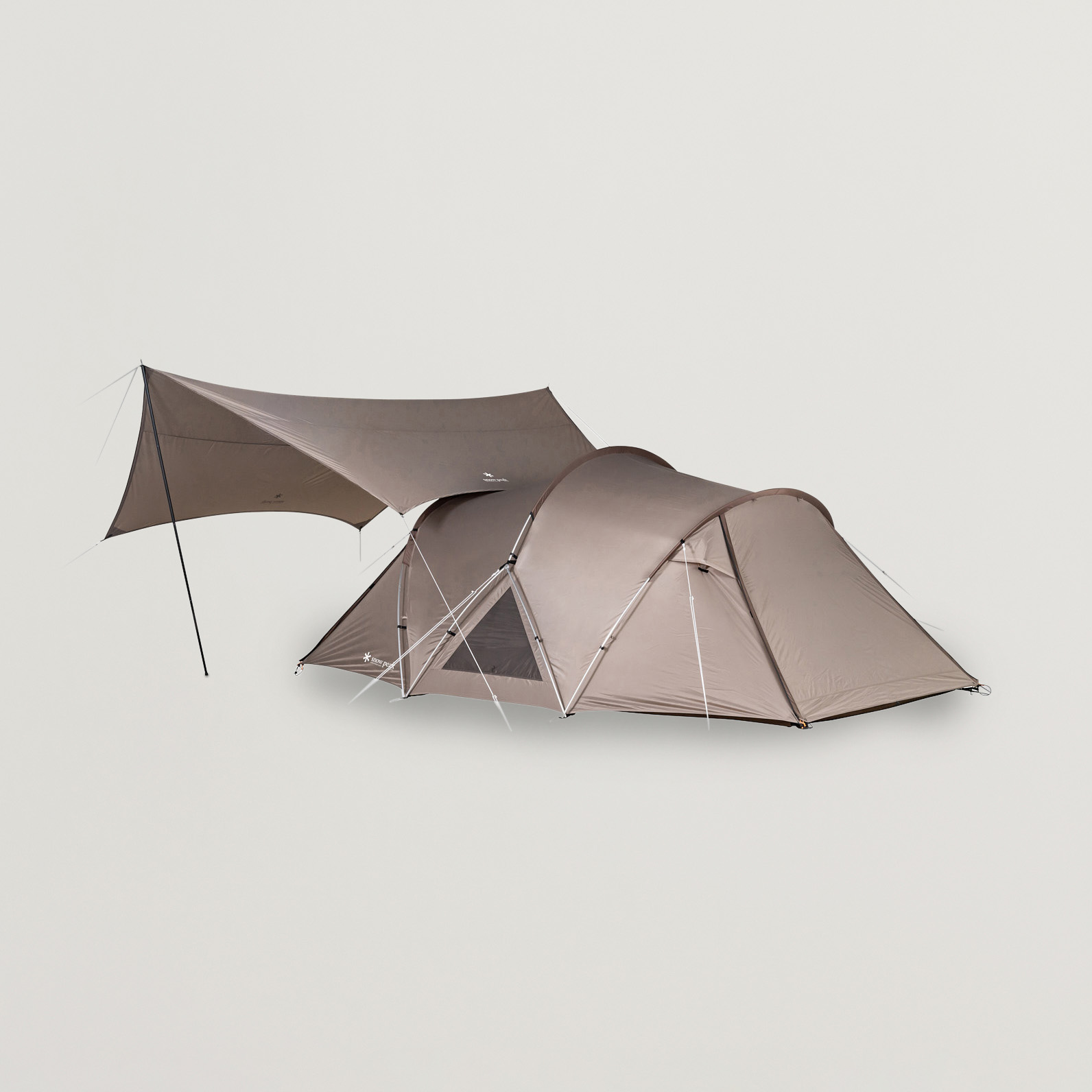 Snow Peak Land Nest Dome Medium Tent & Tarp Set Brown at CareOfCarl.com