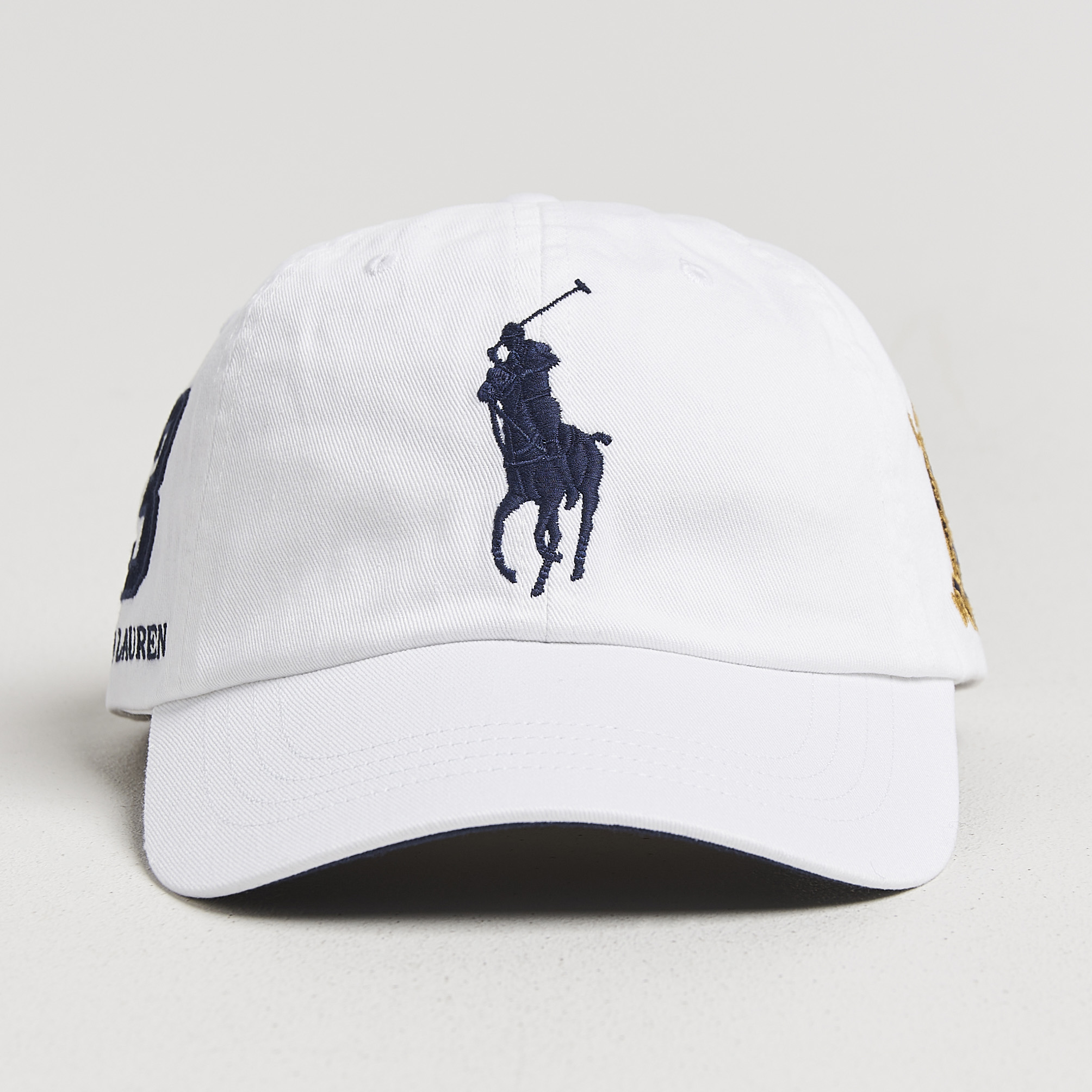 Polo Ralph Lauren Big Pony Twill Cap Ceramic White at CareOfCarl.com