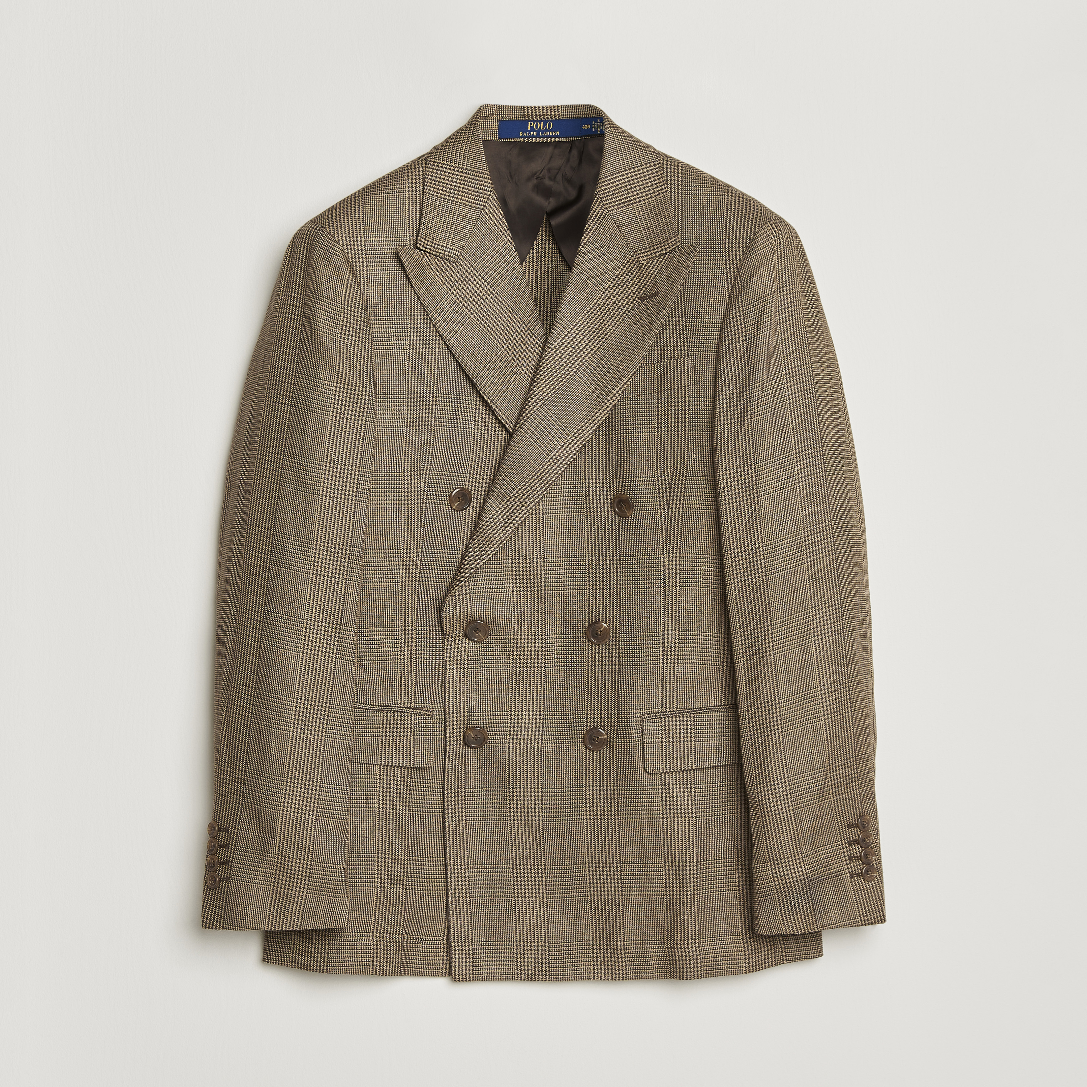 Polo Ralph Lauren Mini Glenplaid DB Blazer Sage Multi at CareOfCarl.com