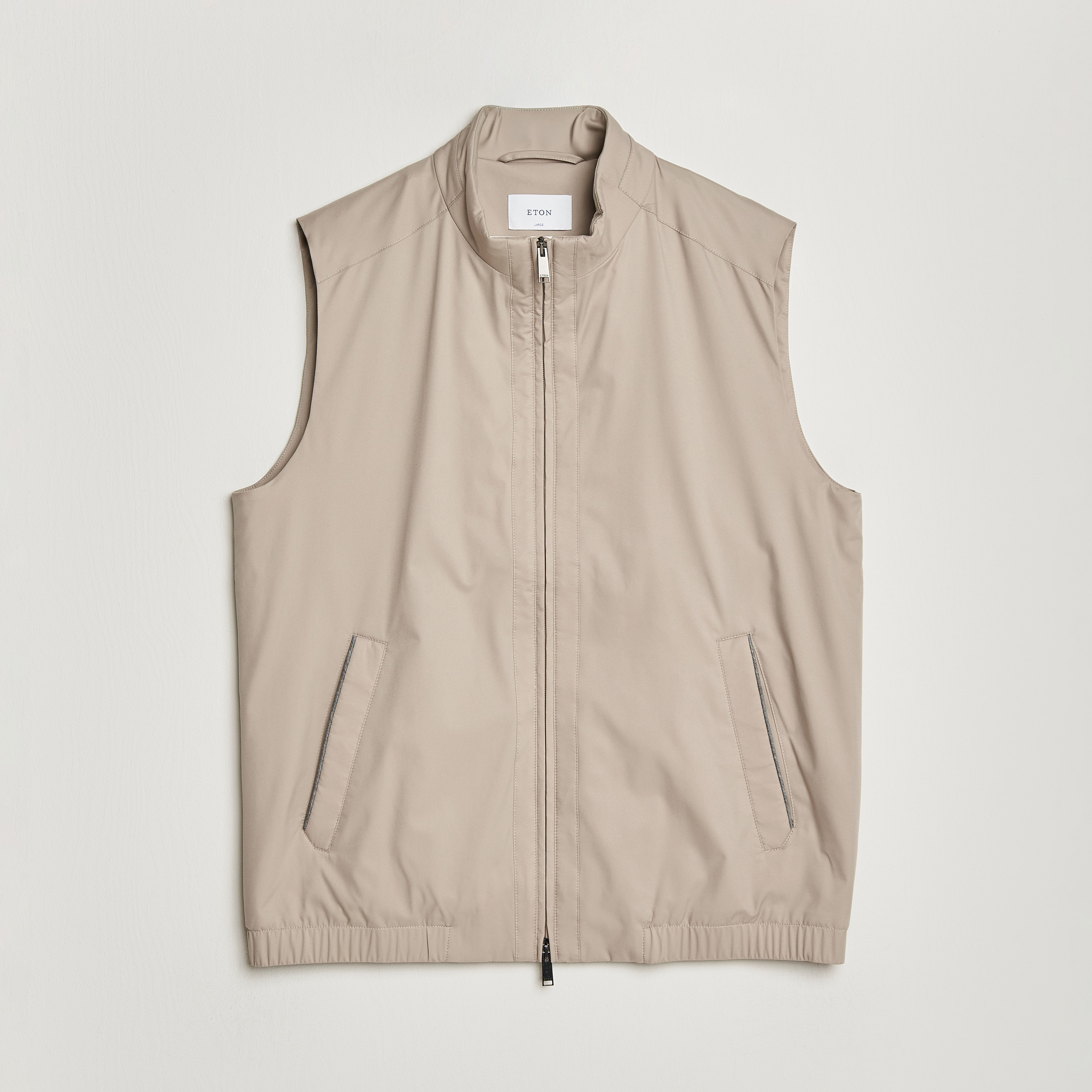 Eton Lightweight Wind Vest Beige at CareOfCarl.com
