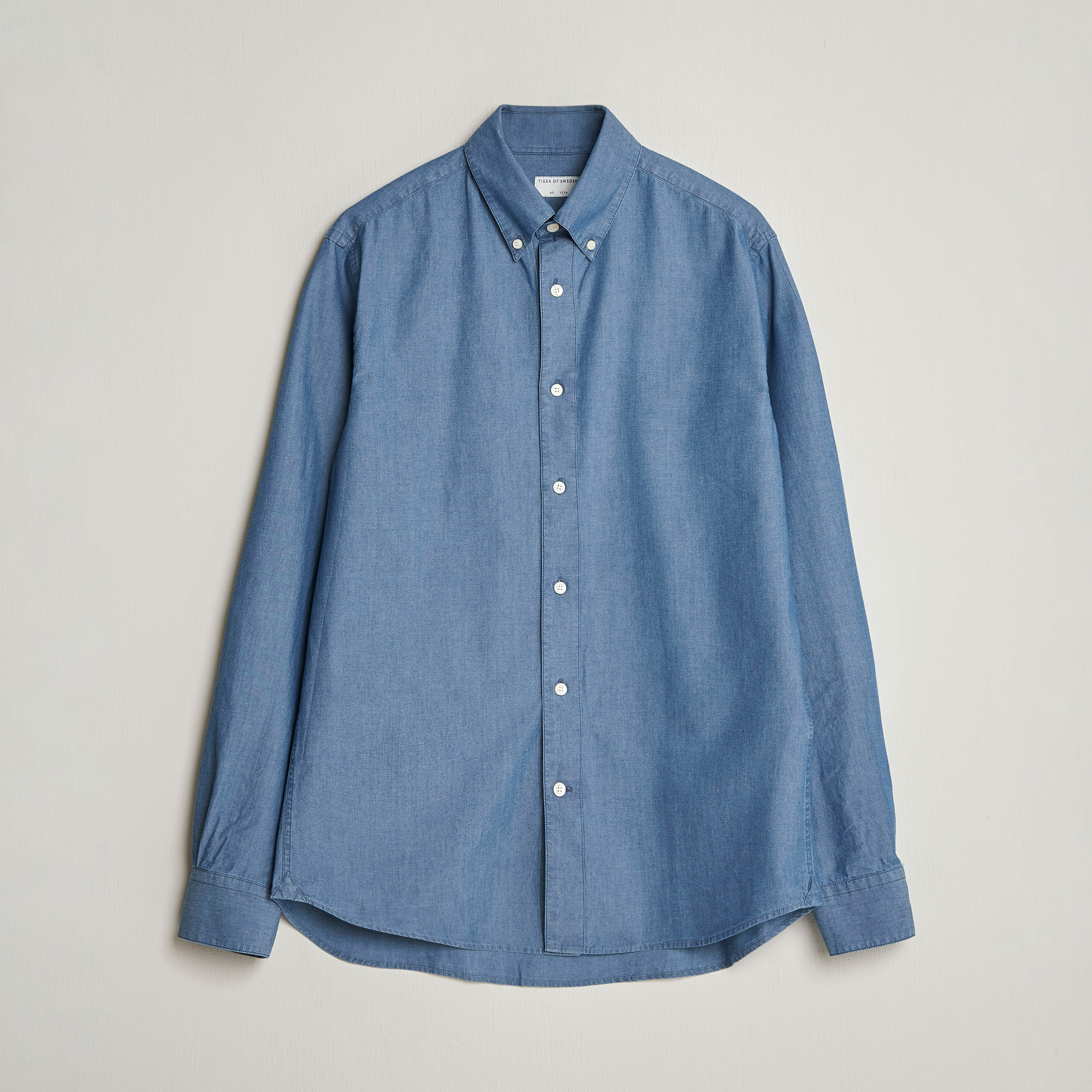 Tiger of Sweden Bjorn Denim Shirt Bering Sea at CareOfCarl.com