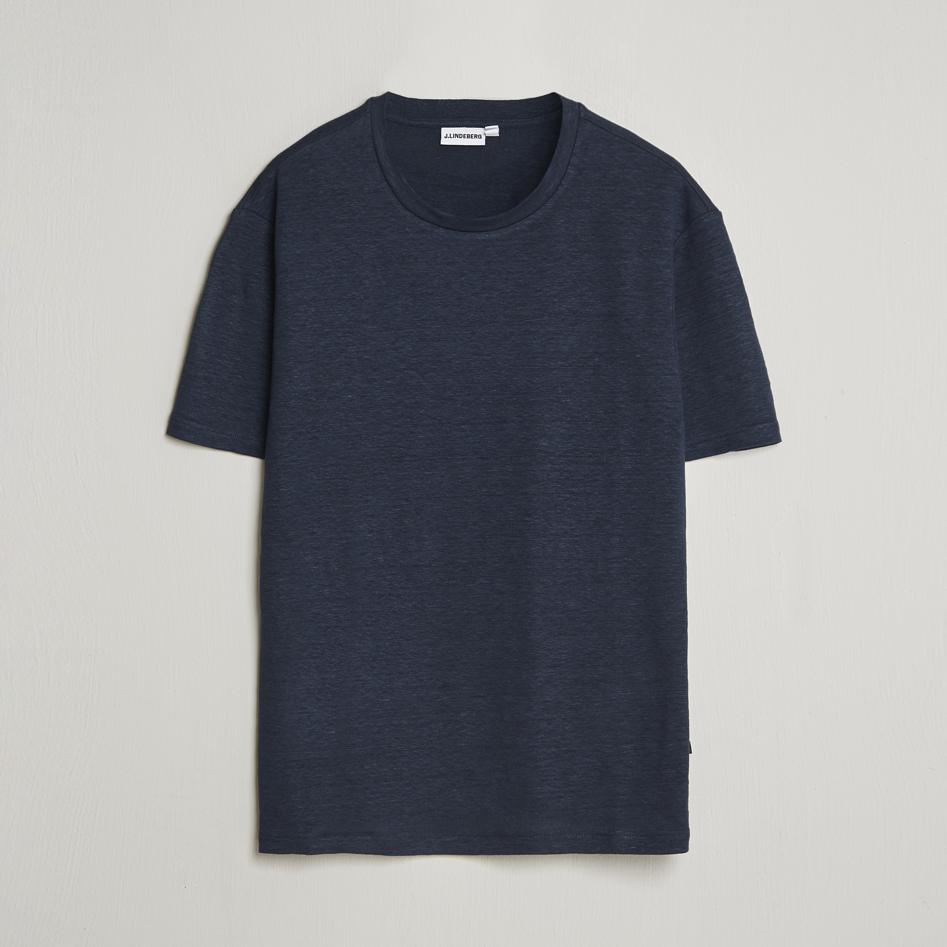 J.Lindeberg Coma Linen T-Shirt JL Navy at CareOfCarl.com