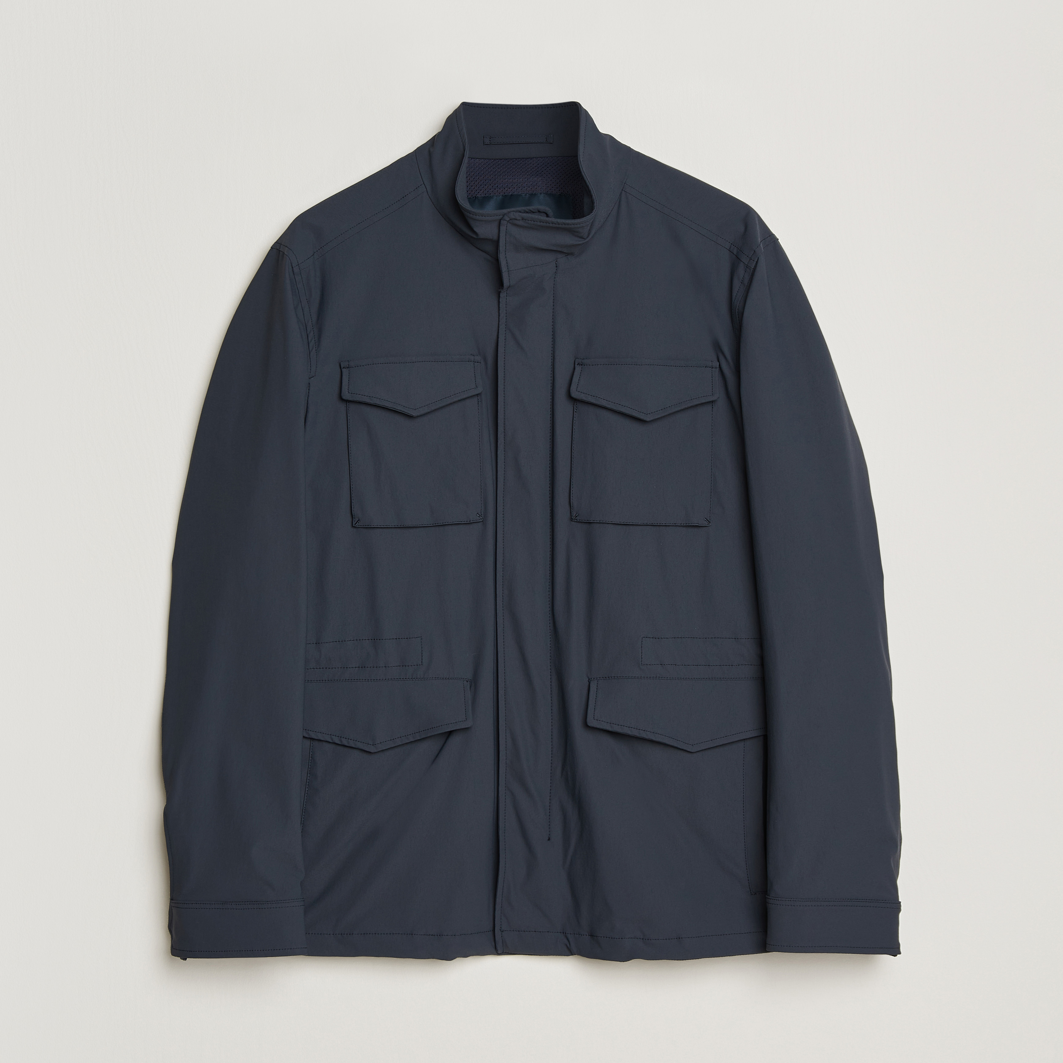 Herno Soft Nylon Field Jacket Navy at CareOfCarl.com