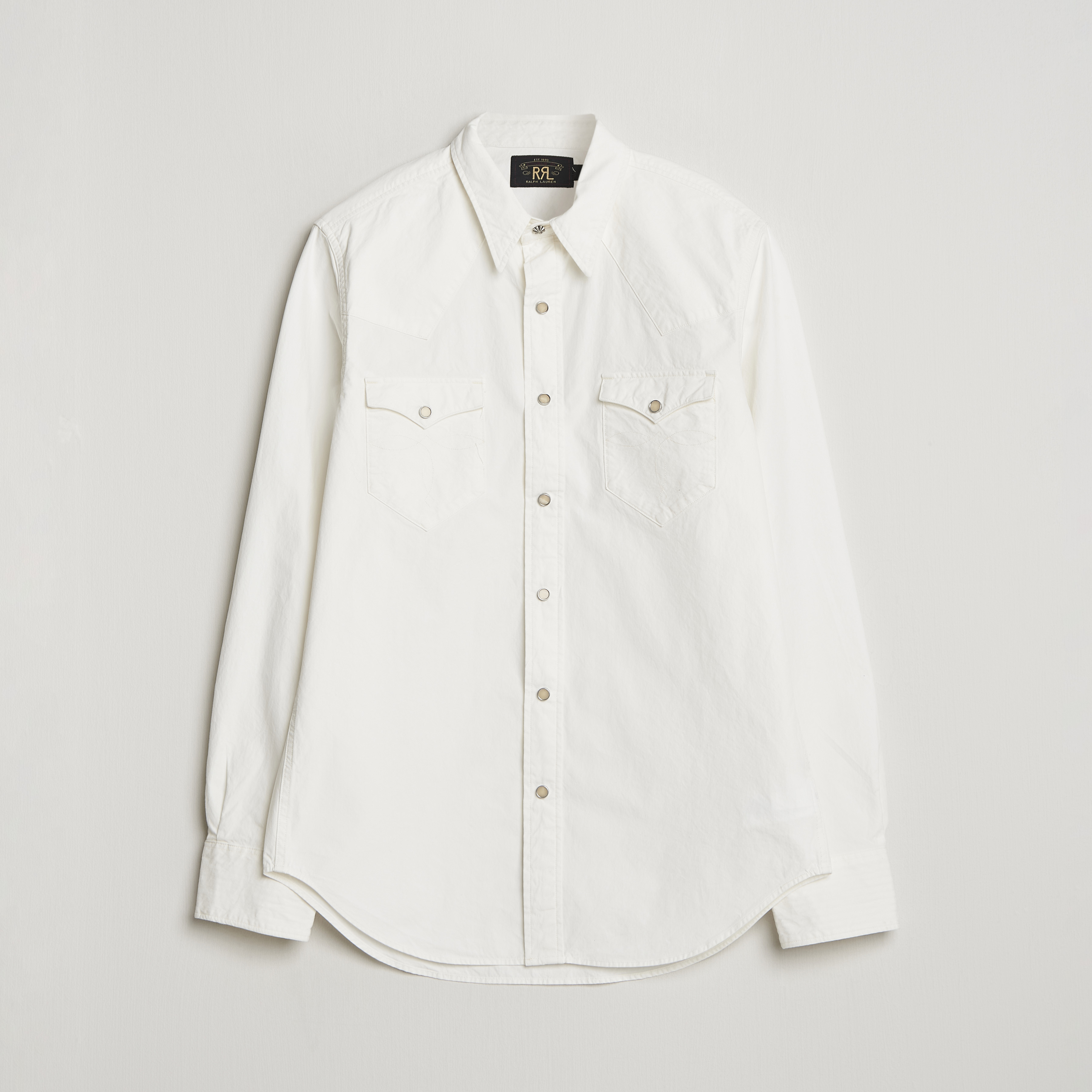 RRL Buffalo Western Shirt White at CareOfCarl.com