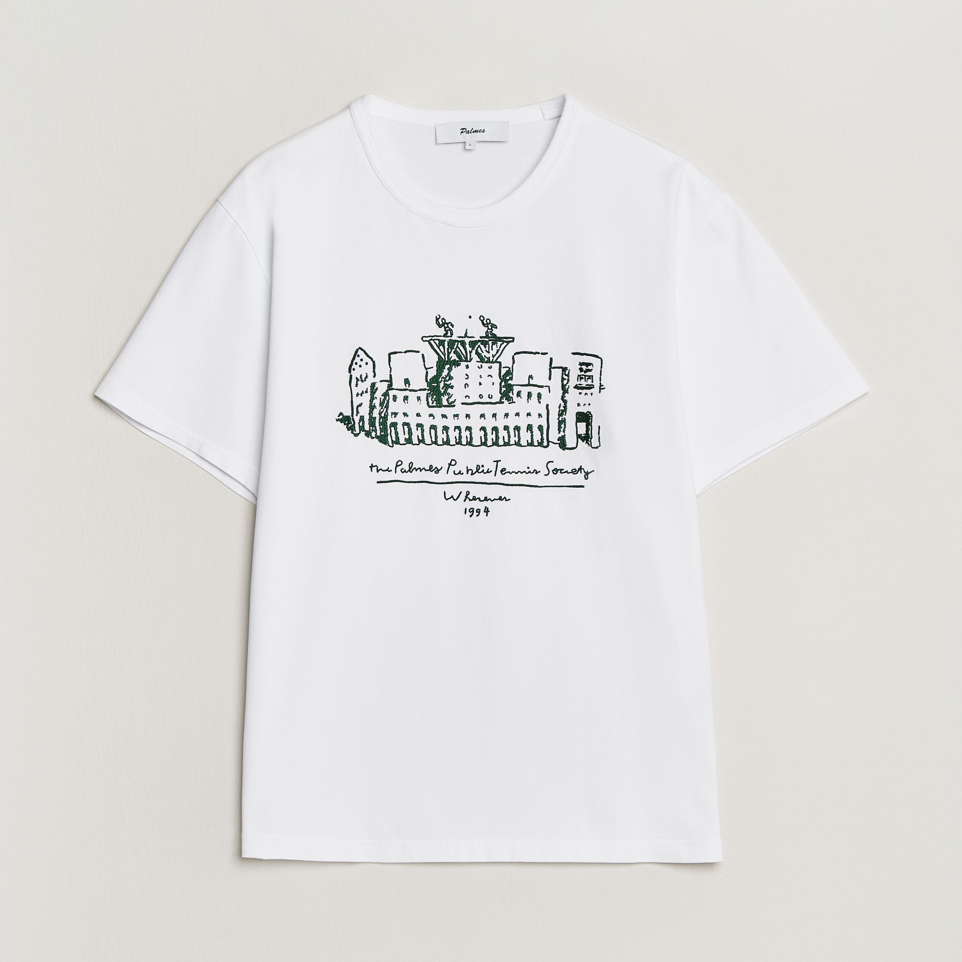 Palmes Public T-Shirt White at CareOfCarl.com