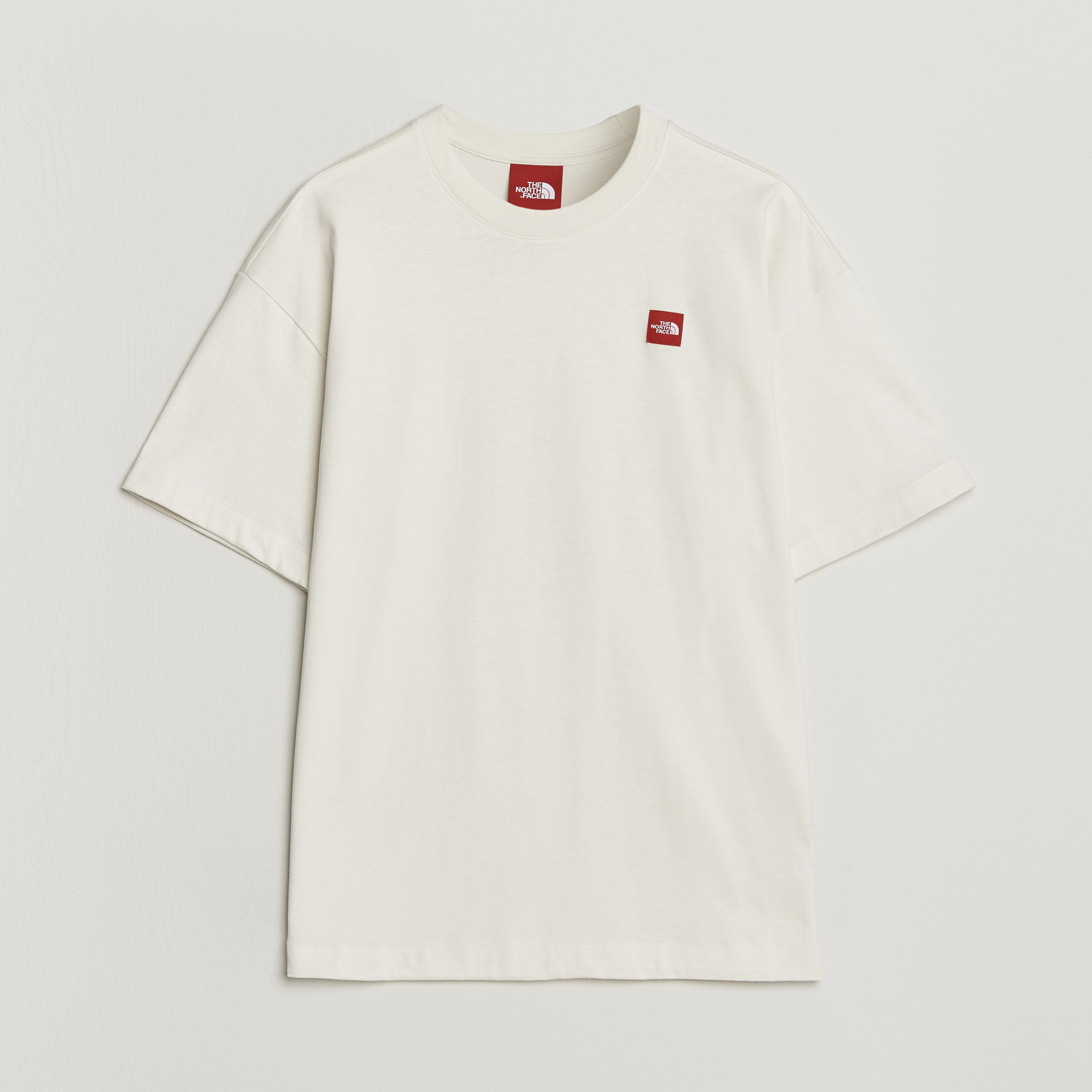 The North Face Red Box T-Shirt White Dune at CareOfCarl.com