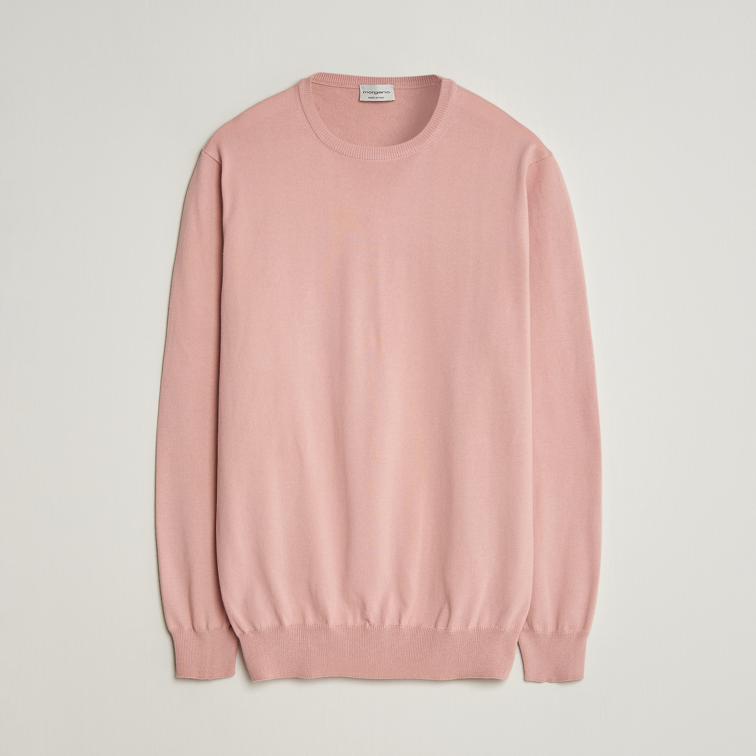 Morgano Supersoft Egyptian Cotton Crew Neck Soft Pink at CareOfCarl.com