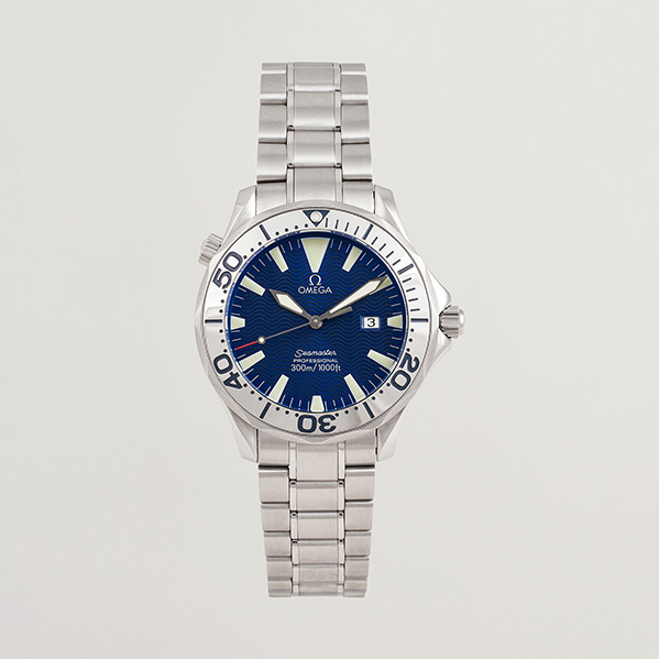 Omega Pre-Owned Seamaster 300M SMP Electric Blue at CareOfCarl.com