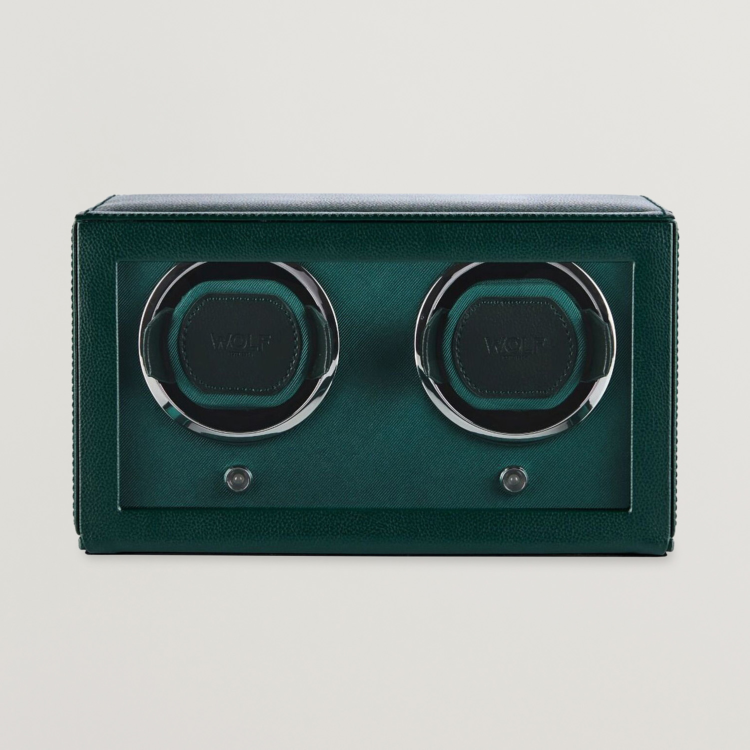 WOLF Cub Double Watch Winder With Cover Green at CareOfCarl.com