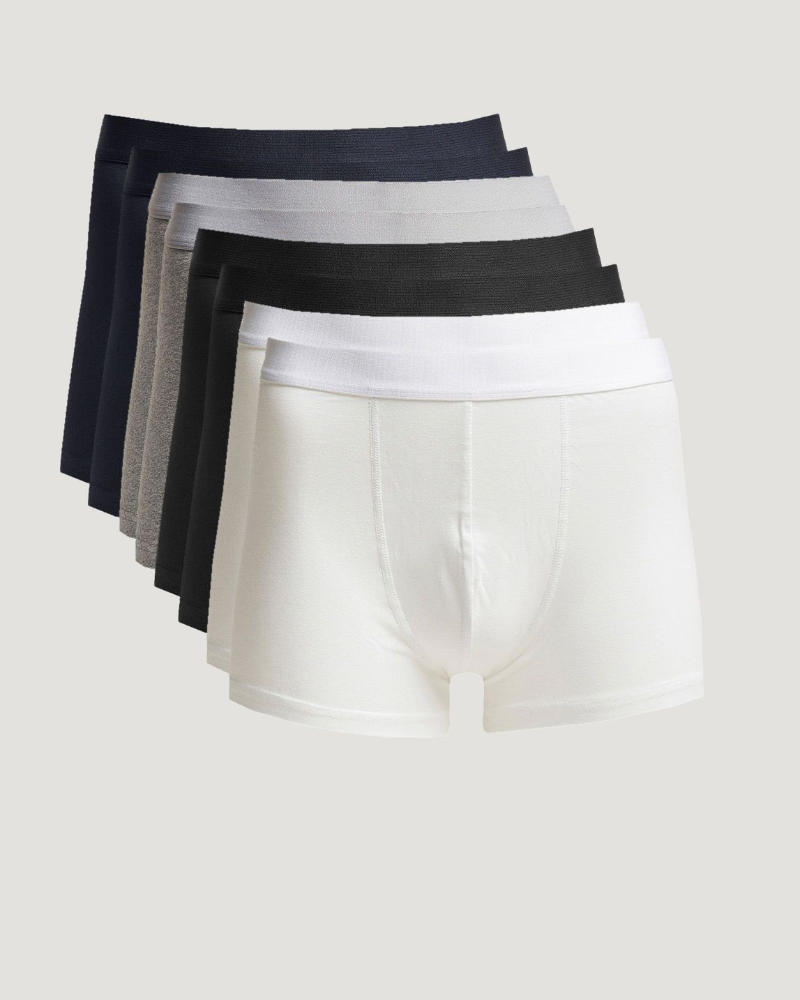 Bread & Boxers 8-Pack Boxer Brief White/Black/Grey/Navy at CareOfCarl.com
