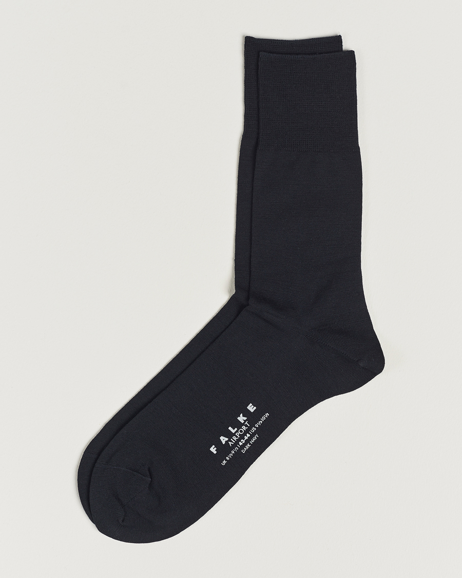 Falke Airport Socks Navy at CareOfCarl.com