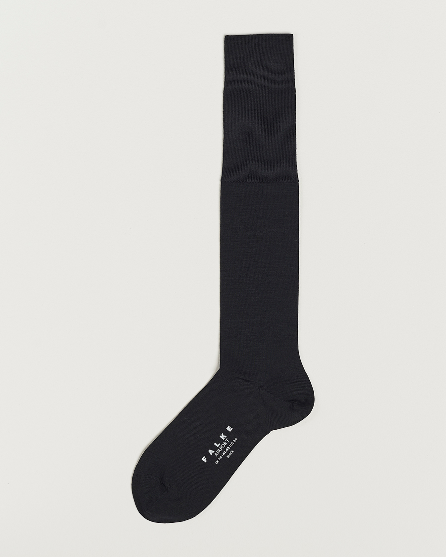 Falke Airport Knee Socks Black at CareOfCarl.com
