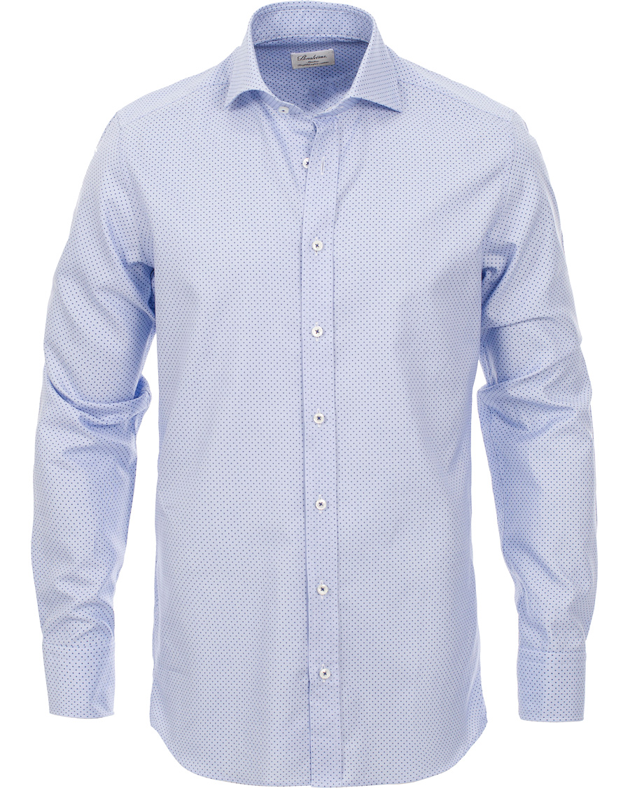Stenströms Slimline Micro Dot Shirt Blue at CareOfCarl.com
