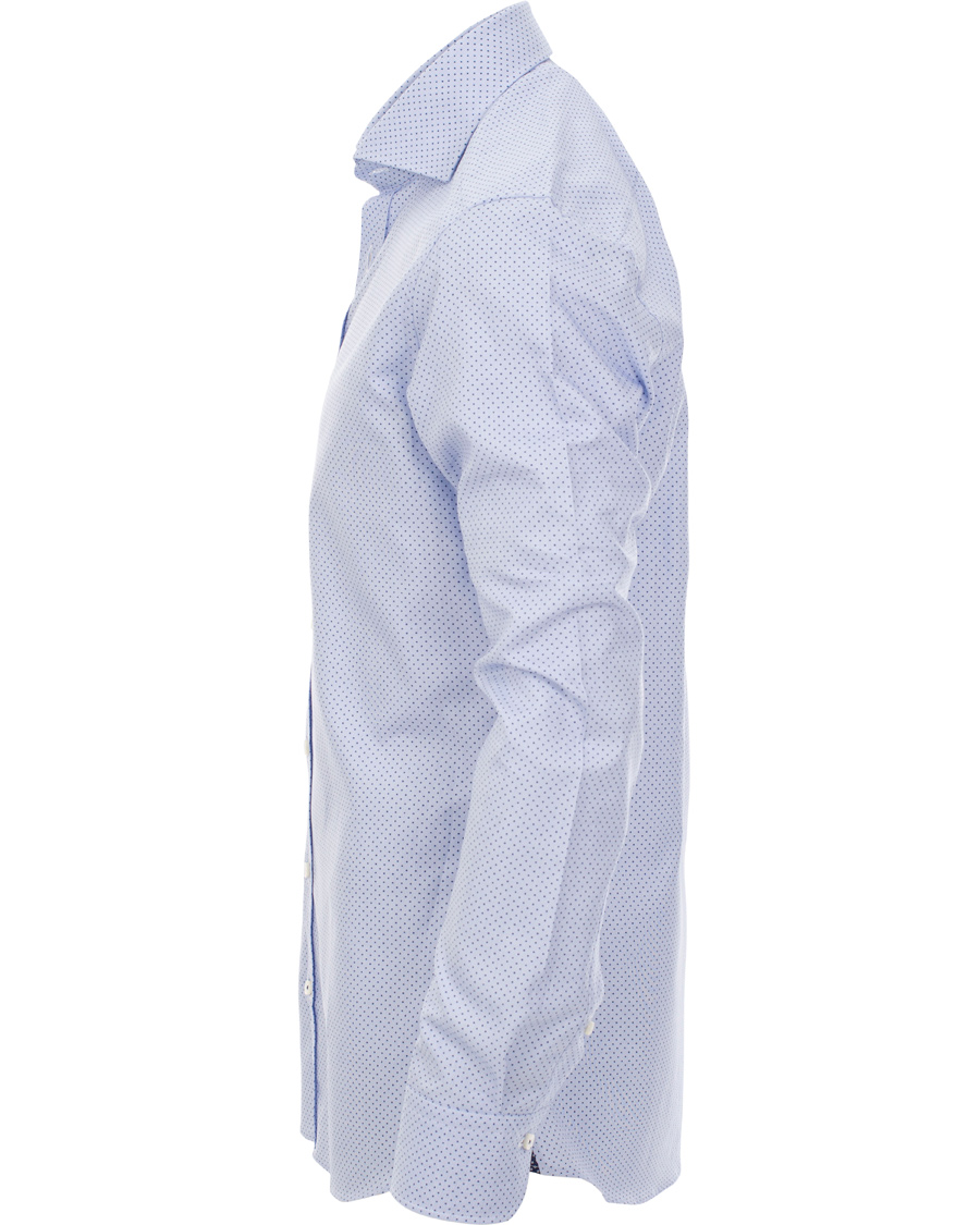 Stenströms Slimline Micro Dot Shirt Blue at CareOfCarl.com