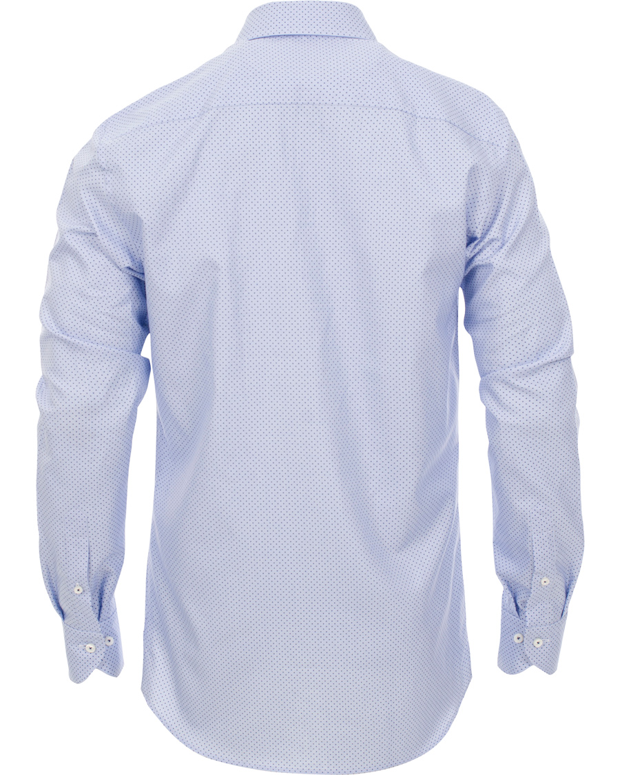 Stenströms Slimline Micro Dot Shirt Blue at CareOfCarl.com