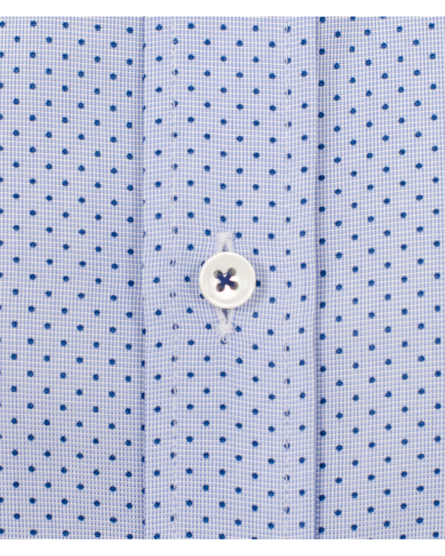 Stenströms Slimline Micro Dot Shirt Blue at CareOfCarl.com